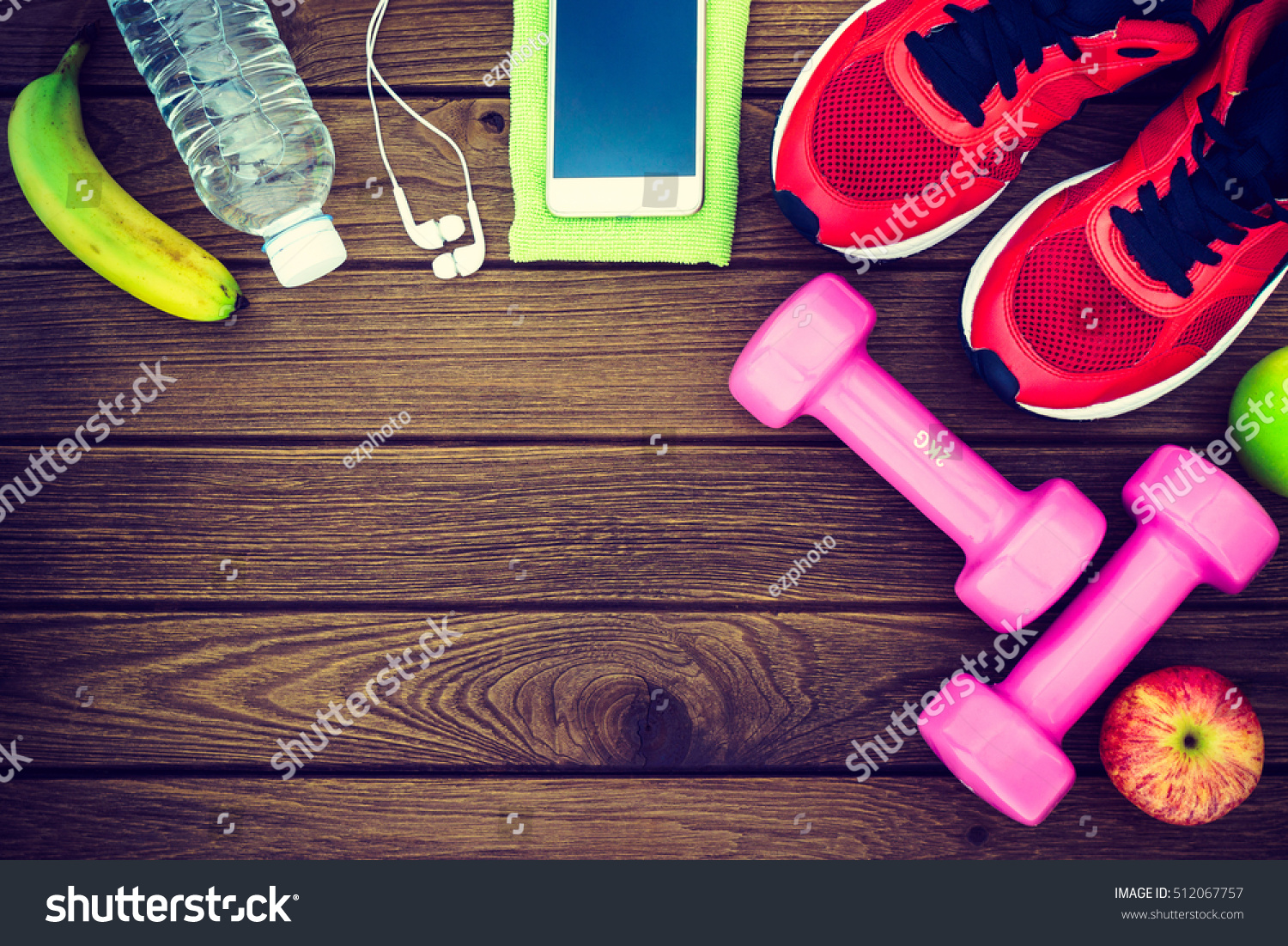 Fitness Healthy Active Lifestyles Concept Dumbbells Stock Photo ... Fitness Healthy Active Lifestyles Concept Dumbbells Stock Photo ...