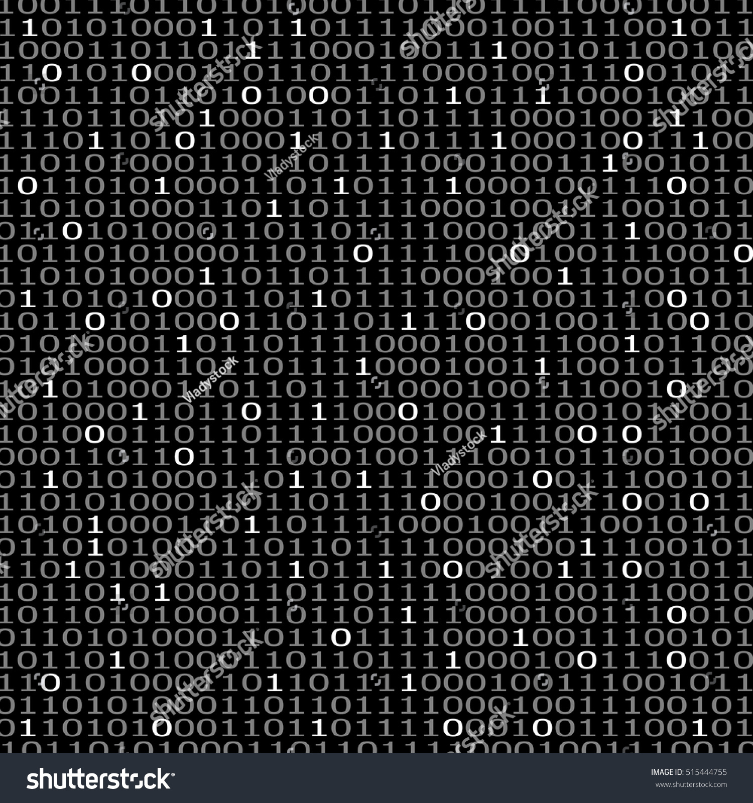 Abstract Technology Background Binary Computer Code Stock Vector ...