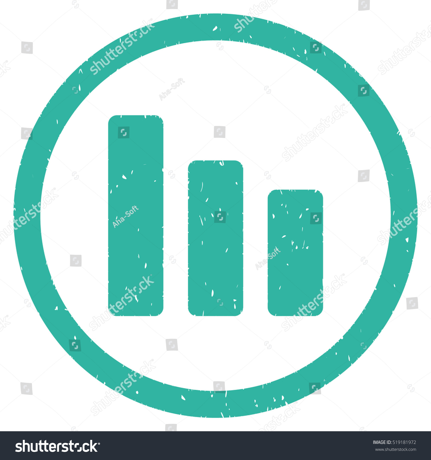 Bar Chart Decrease Rubber Seal Stamp Stock Illustration 519181972 | Shutterstock