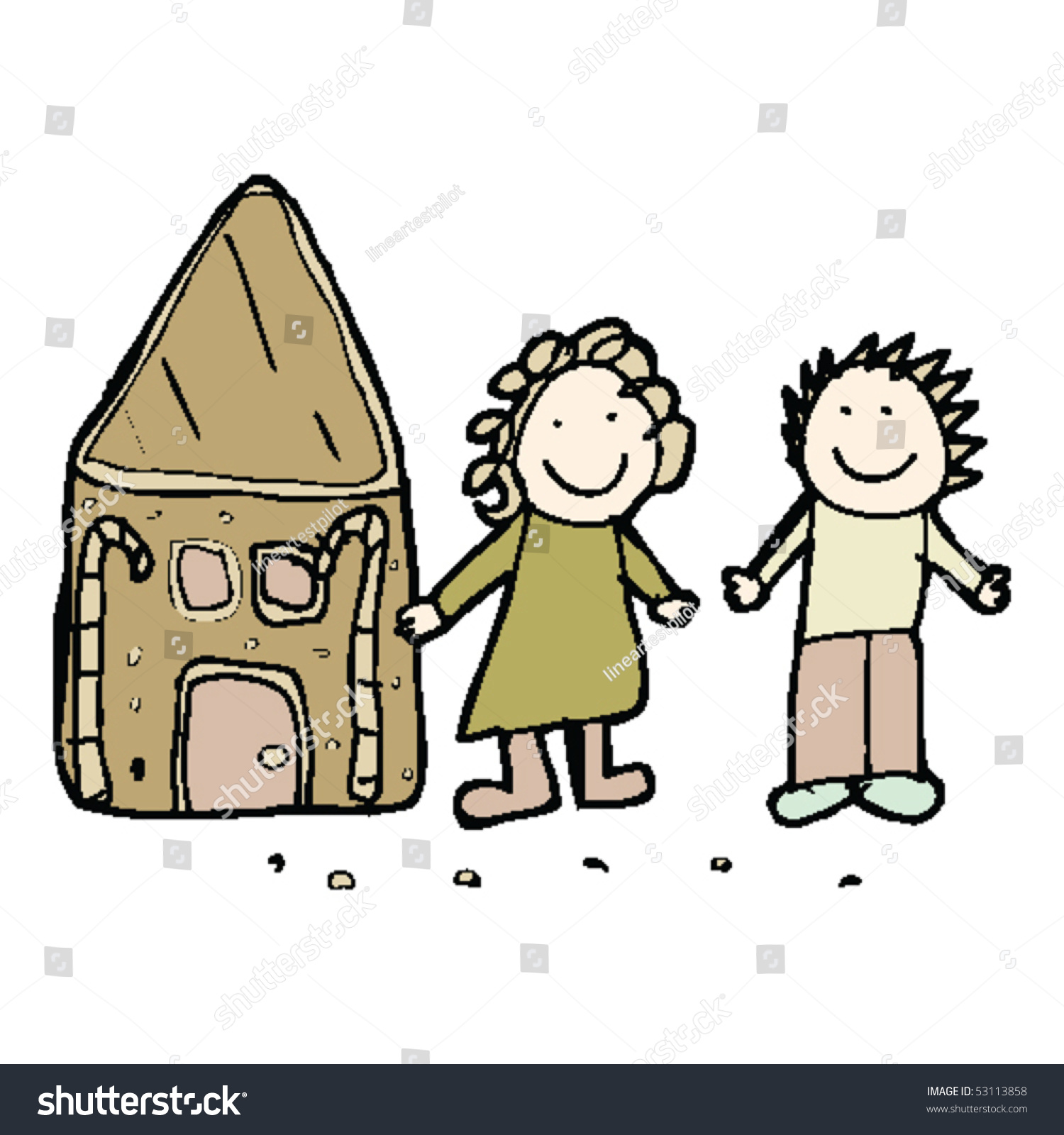 Hansel Gretel Drawing Stock Vector Royalty Free 53113858 Shutterstock