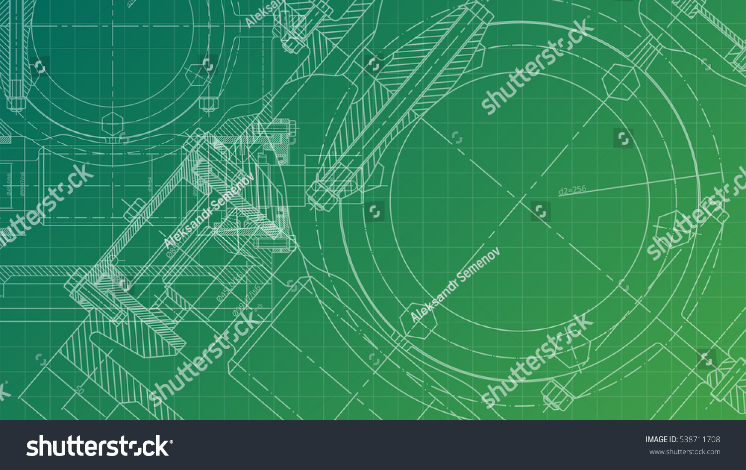 Mechanical Engineering Drawing Engineering Drawing Background Stock ...