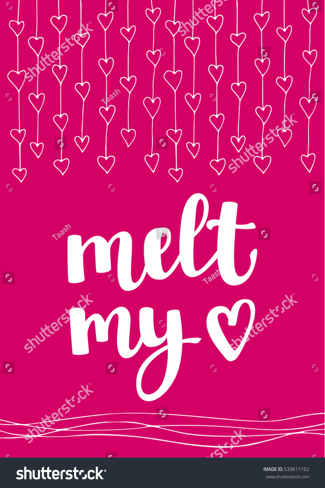 Handwritten Vintage Lettering Romantic Quote Vector Stock Vector