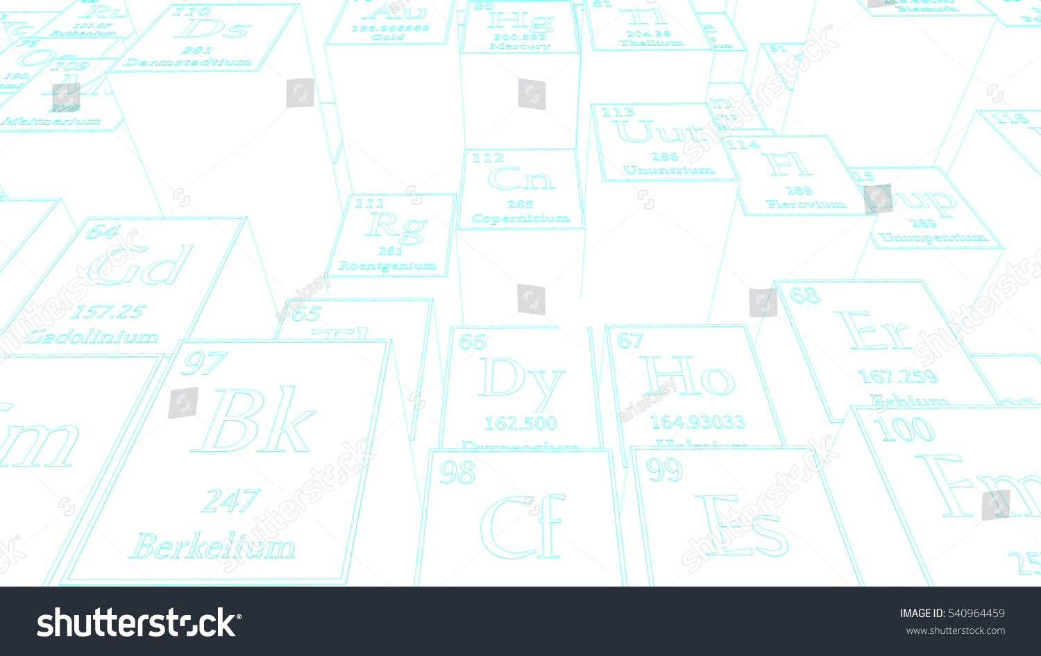 3d Render Abstract Chemical Background Periodic 스톡 일러스트 540964459 | Shutterstock