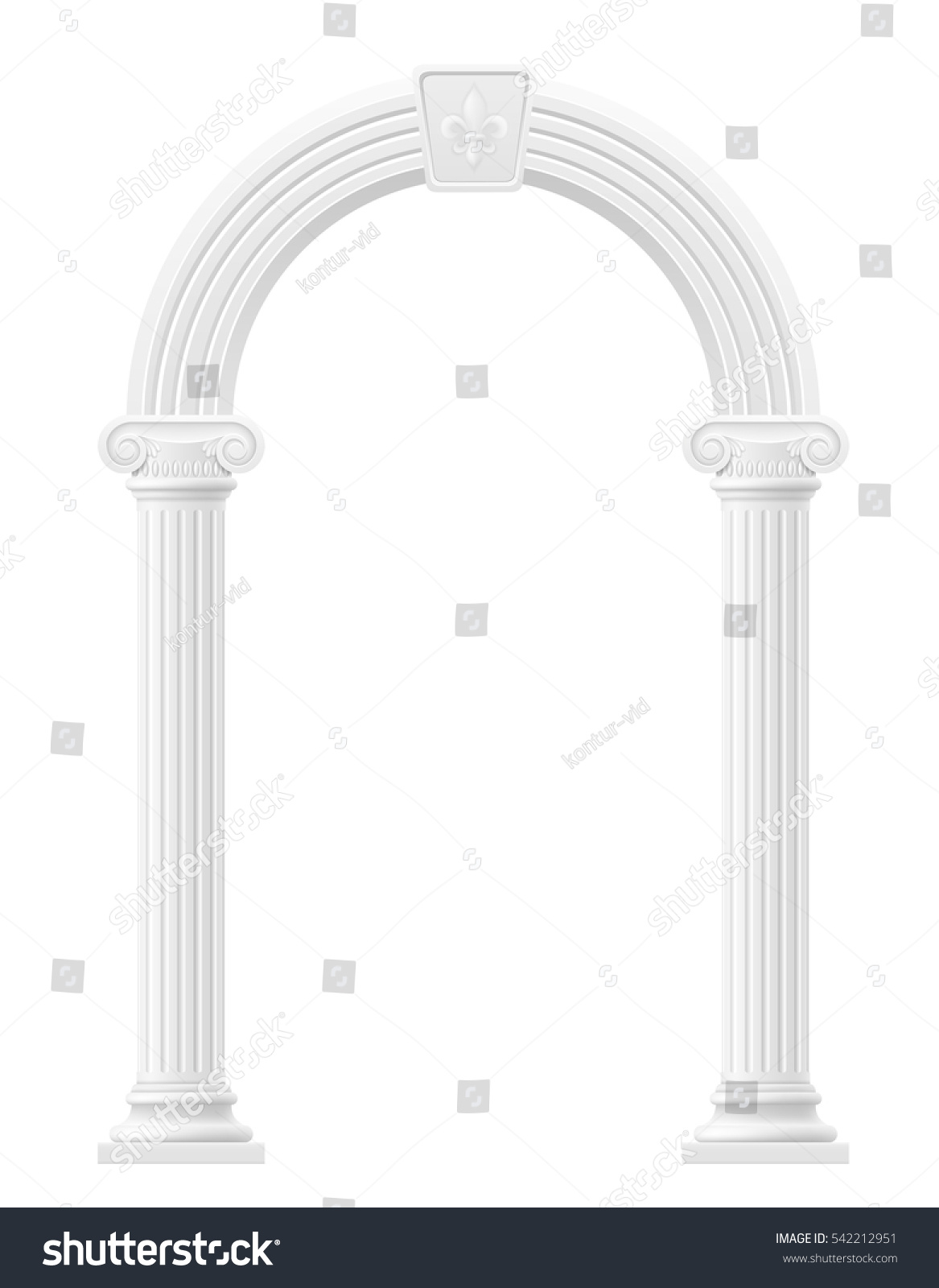 Antique Arch Stock Vector Illustration Isolated Stock Vector (Royalty ... Antique Arch Stock Vector Illustration Isolated Stock Vector (Royalty ...