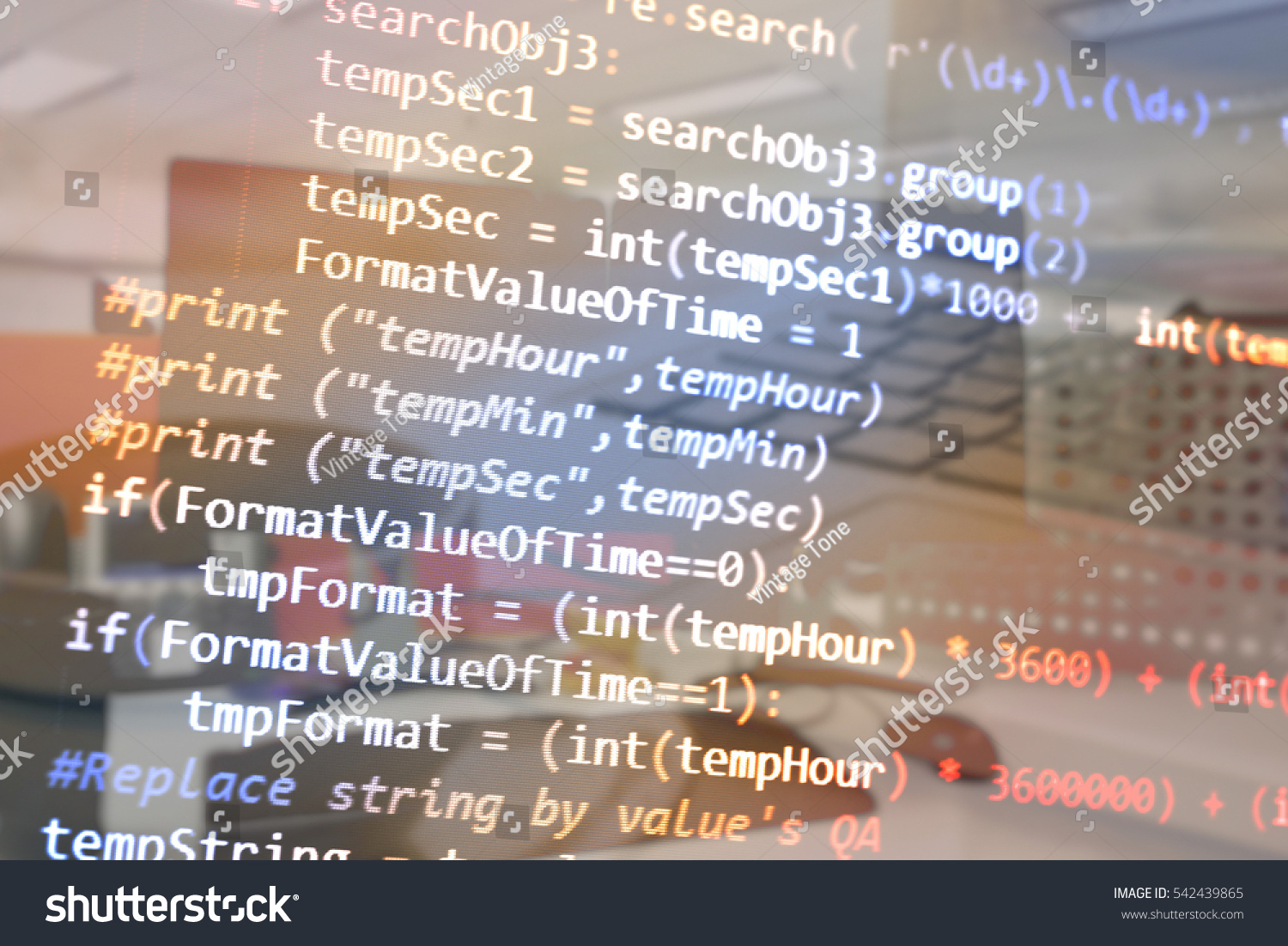 Computer Programming Often Shortened Programming Process Stock Photo ...