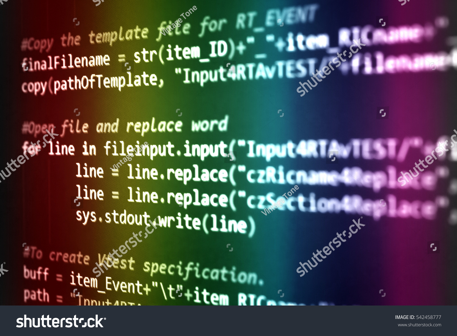 Software Developer Programming Code Abstract Computer Stock Photo ...