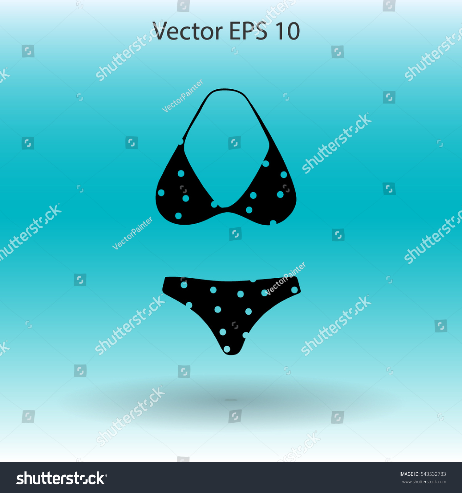 Swimsuit Vector Illustration Stock Vector Royalty Free 543532783 Shutterstock