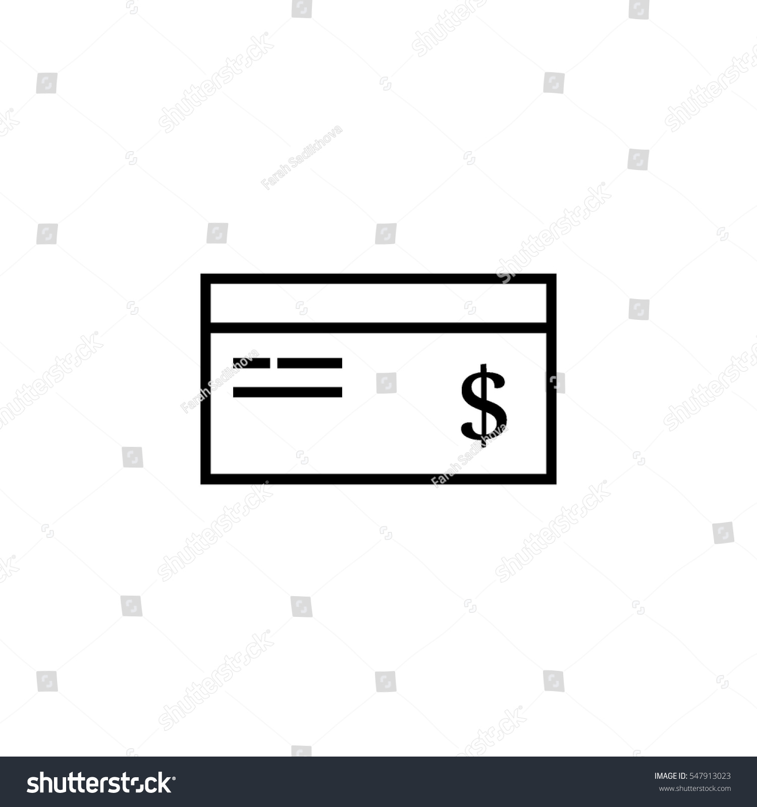 Blank Bank Cheque Line Icon: vector de stock (libre de regalías ... Blank Bank Cheque Line Icon: vector de stock (libre de regalías ...