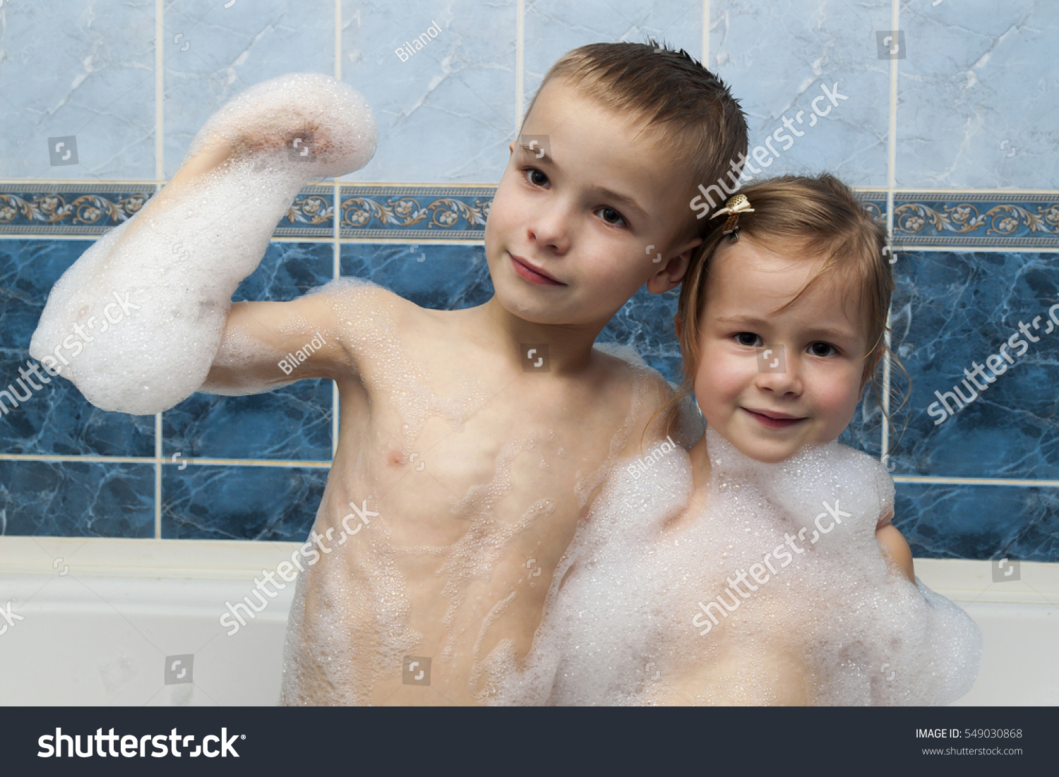 Brother Sister Taking Bubble Bath Little Stock Photo 549030868 ... Brother Sister Taking Bubble Bath Little Stock Photo 549030868 ...