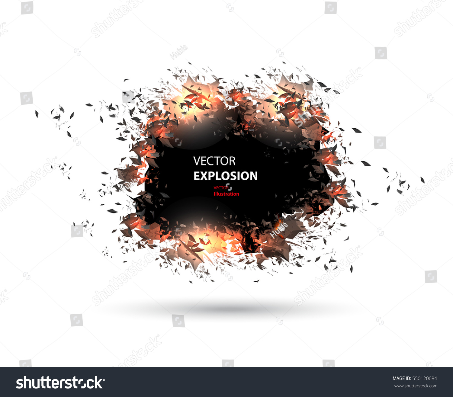 Speech Bubble Exploding Effect Easy All Stock Vector (Royalty Free ...