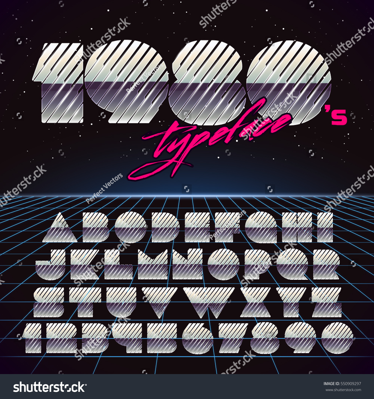 Shiny Chrome Retro Futuristic Font Stylish Stock Vector (Royalty Free ... Shiny Chrome Retro Futuristic Font Stylish Stock Vector (Royalty Free ...