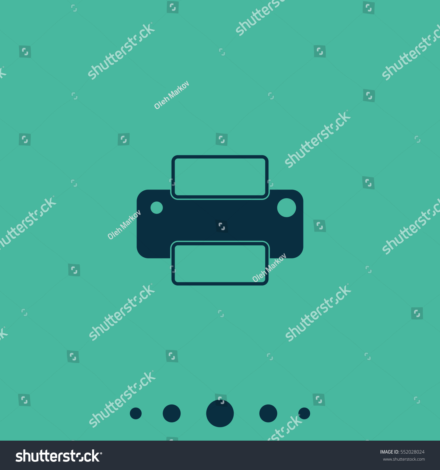 Printer Flat Icon Stock Vector (Royalty Free) 552028024 | Shutterstock