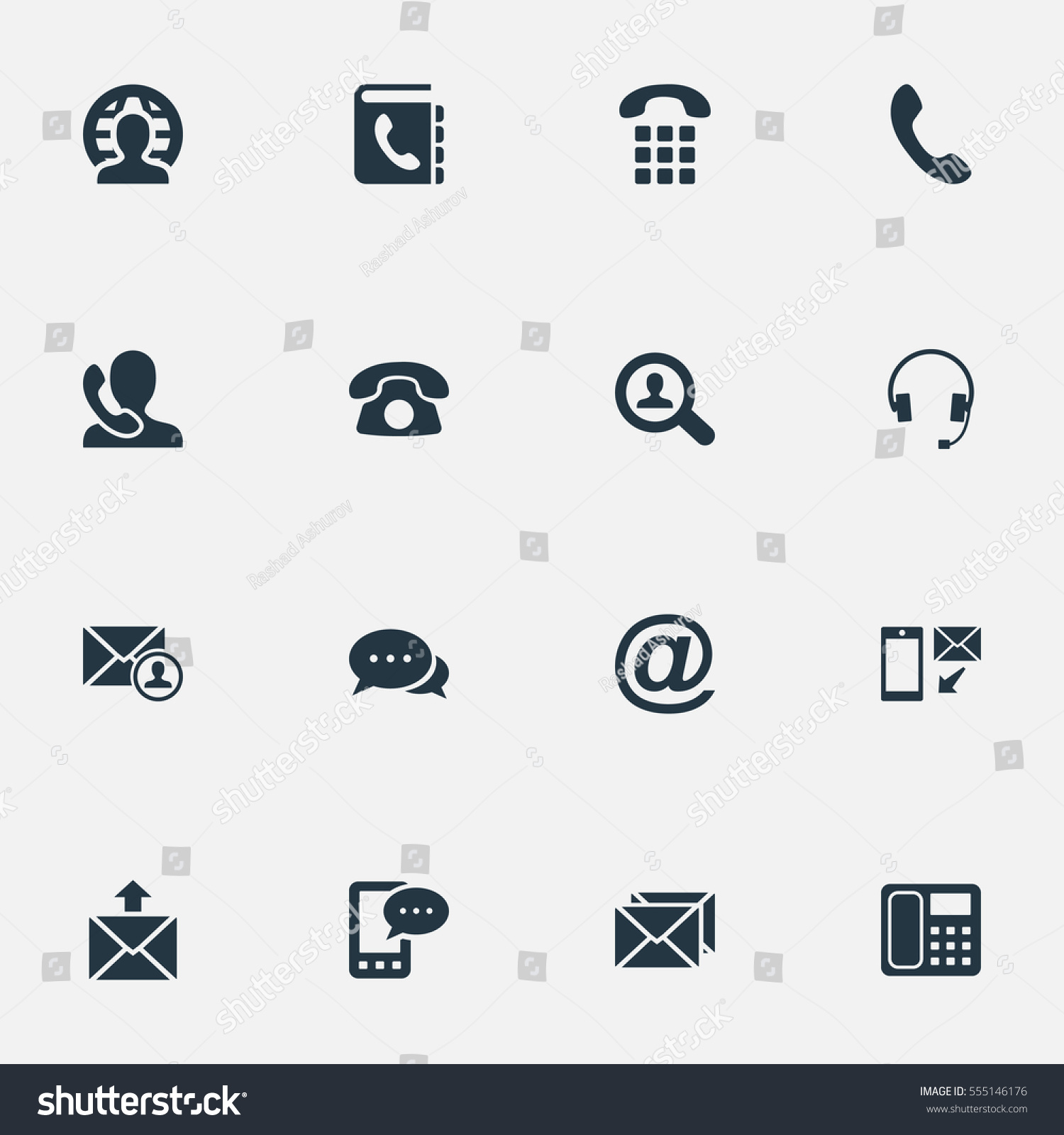 Set 16 Simple Contact Icons Can Stock Vector (Royalty Free) 555146176 ... Set 16 Simple Contact Icons Can Stock Vector (Royalty Free) 555146176 ...