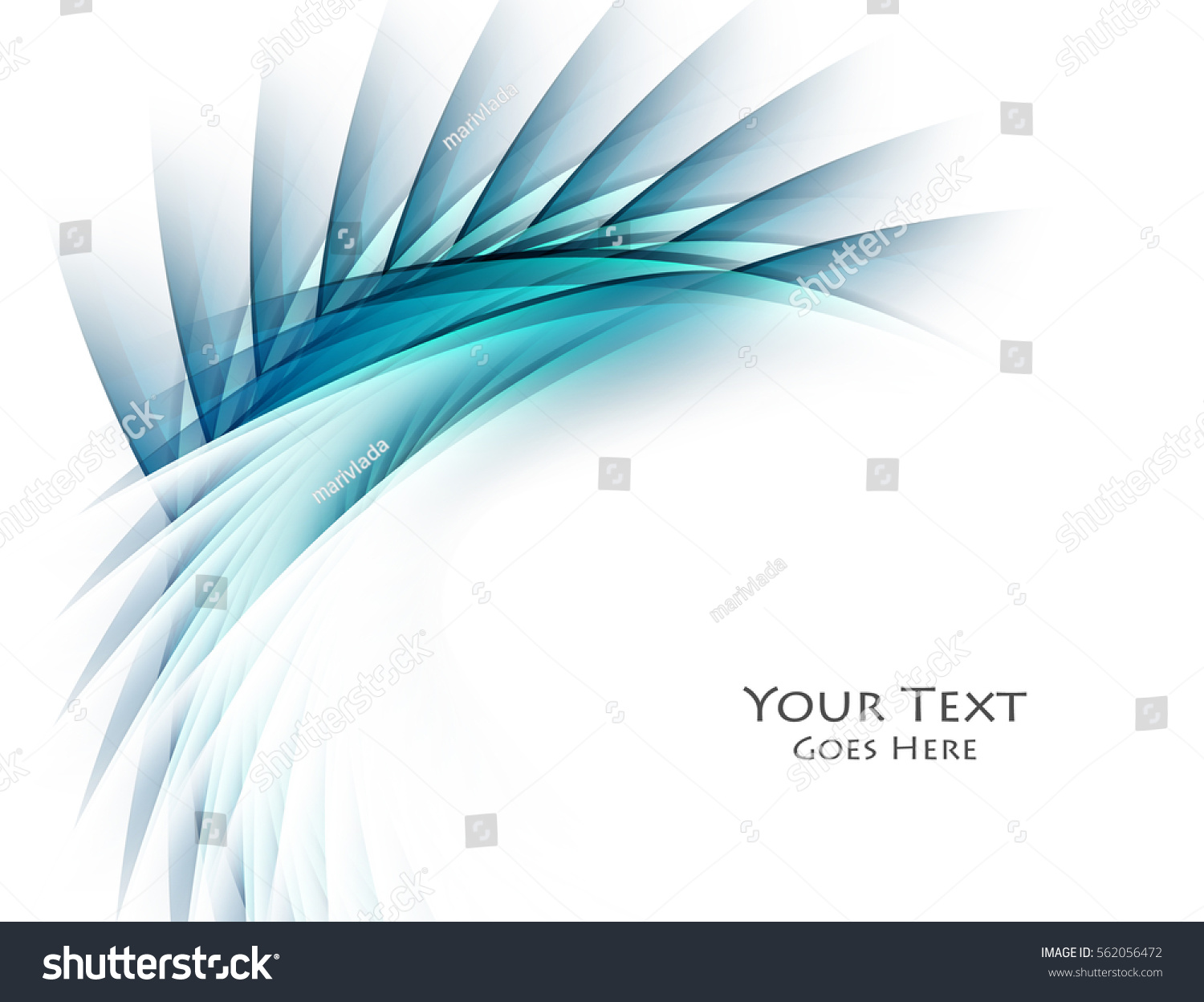 Bright Vector Background Wavy Lines Elements Stock Vector (Royalty Free ...