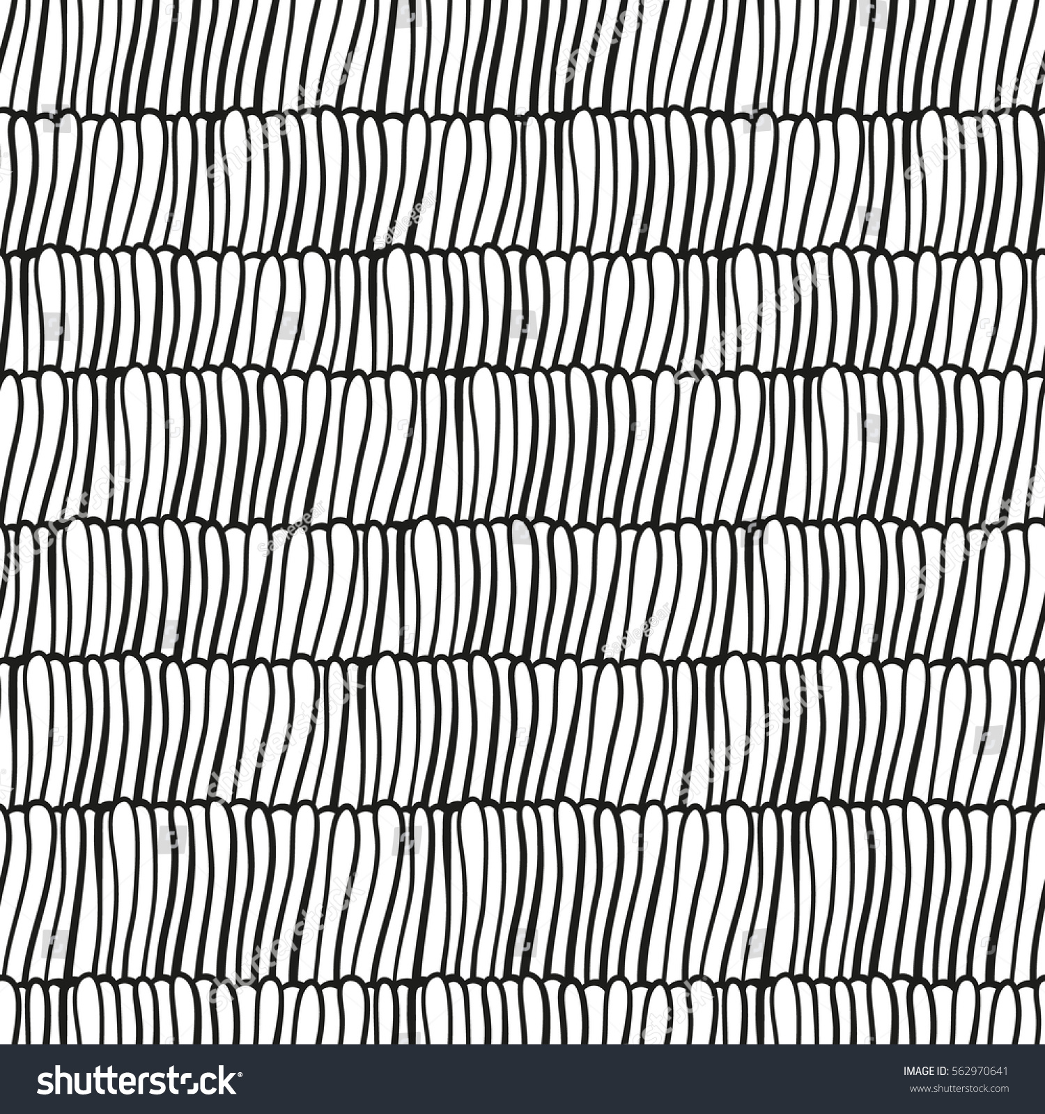 Vector Black White Decorative Elements Seamless Stock Vector Royalty