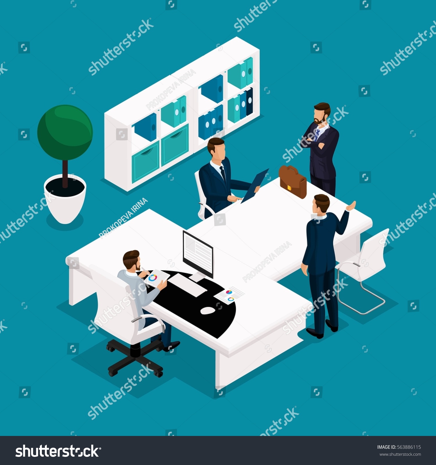 Trend Isometric People Communicating Concept Rear Stock Vector (Royalty ... Trend Isometric People Communicating Concept Rear Stock Vector (Royalty ...