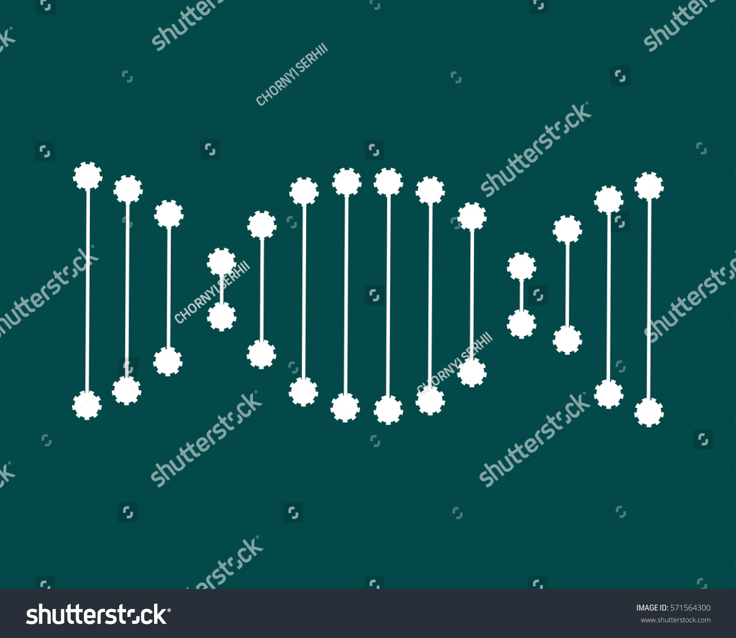 Molecular Structure Dna Dna Vector Illustration Stock Vector Royalty