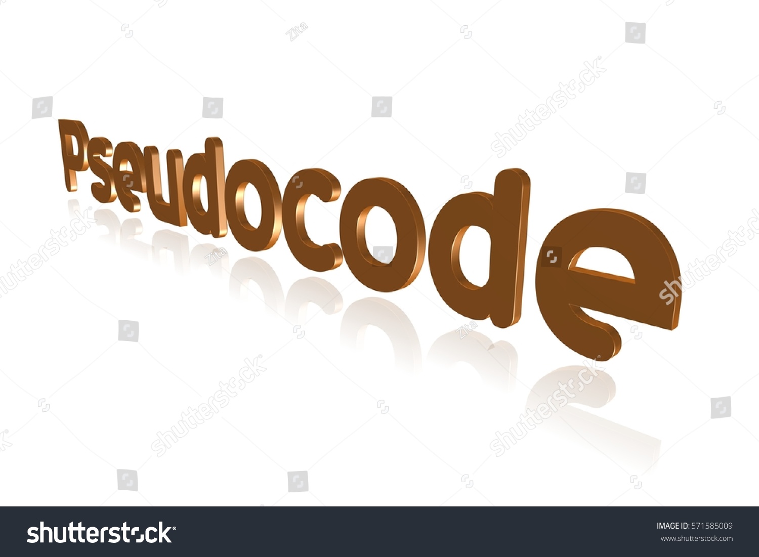 Programming Term Pseudocode Pcode Programming Language Stock ...