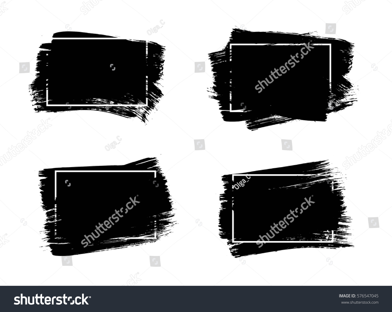 Set Universal Grunge Black Paint Background Stock Vector (Royalty Free ... Set Universal Grunge Black Paint Background Stock Vector (Royalty Free ...