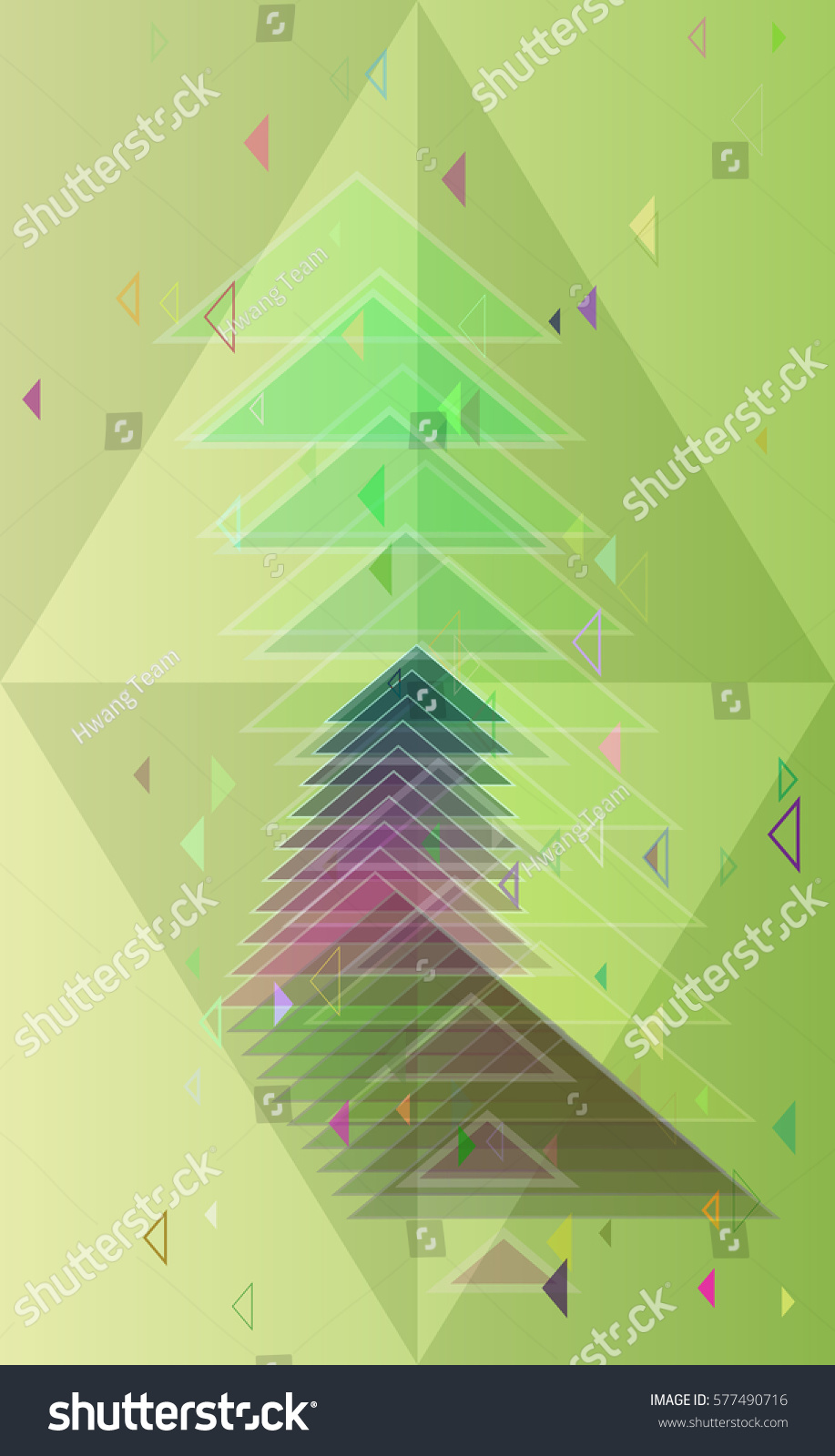 Triangles Elements Design Stock Vector (Royalty Free) 577490716 ...