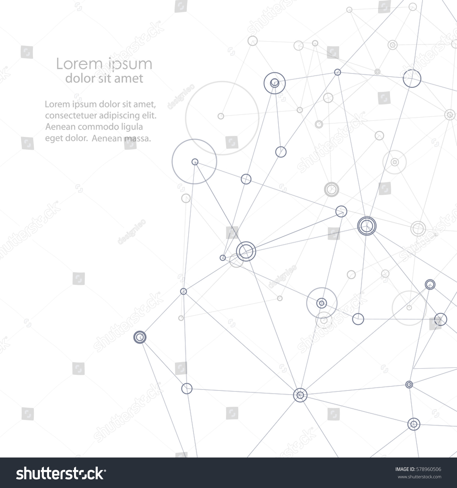 Abstract Connection Structure Vector Science Background Stock Vector Royalty Free 578960506