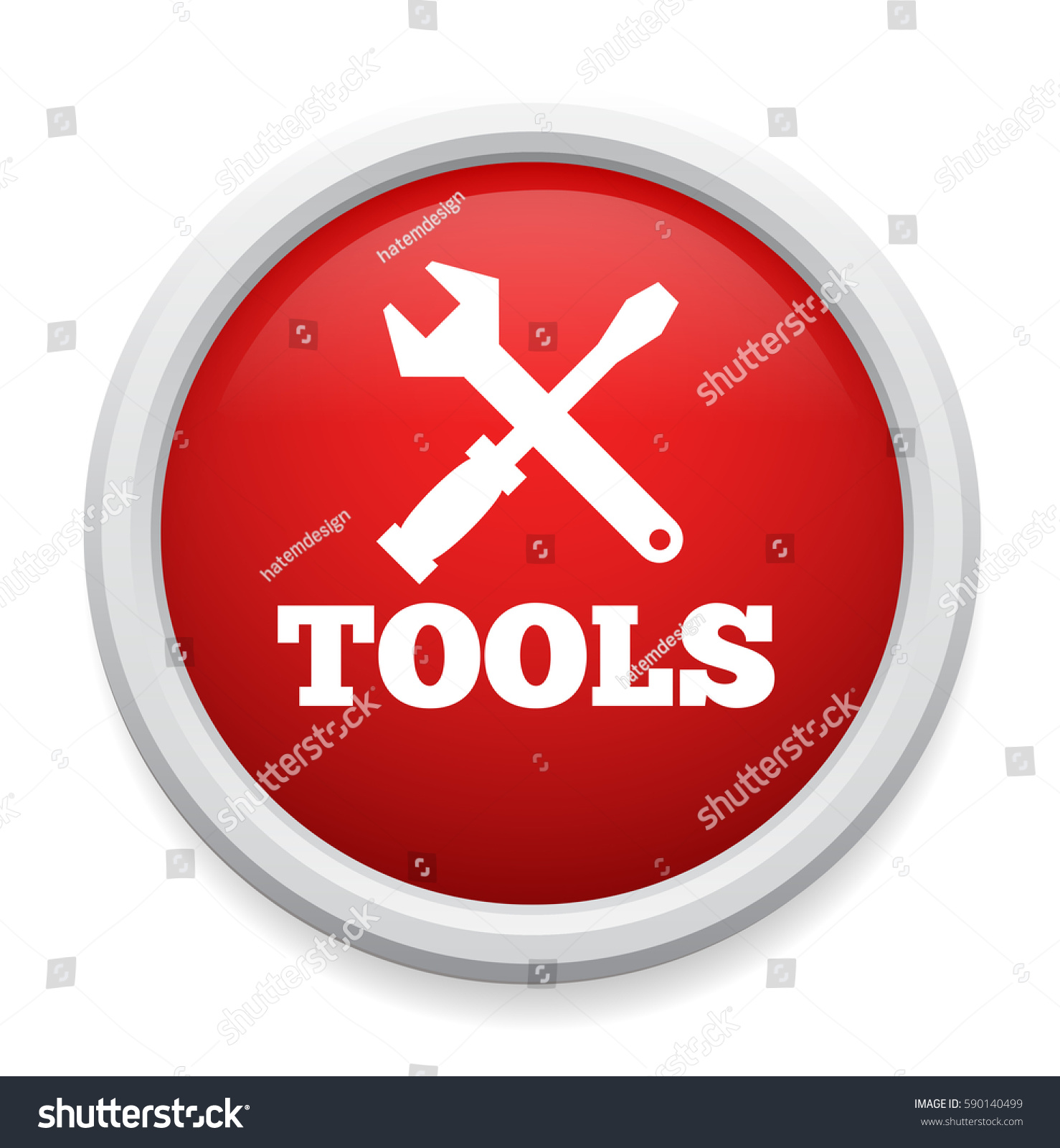 Tools Button Stock Vector (Royalty Free) 590140499 | Shutterstock