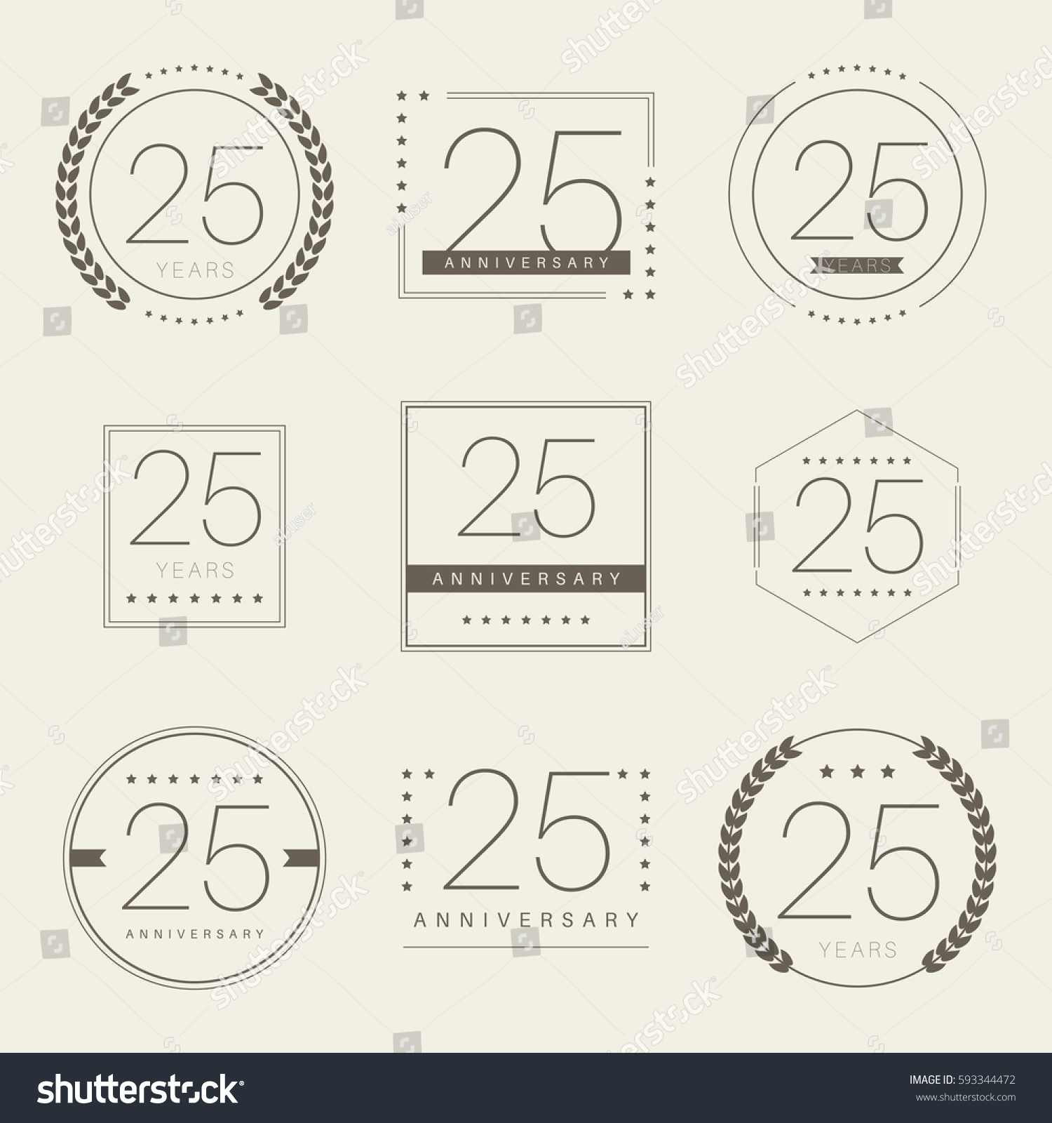 Twenty Five Years Anniversary Celebration Logotype Stock Vector ... Twenty Five Years Anniversary Celebration Logotype Stock Vector ...