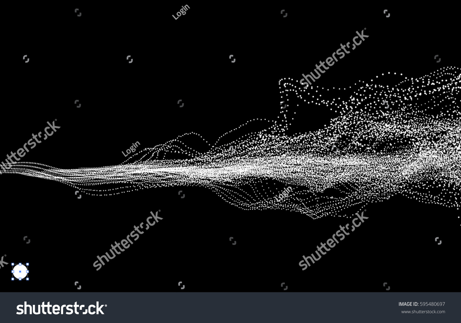 Array Dynamic Particles Wavy Background Composition Stock Vector ...
