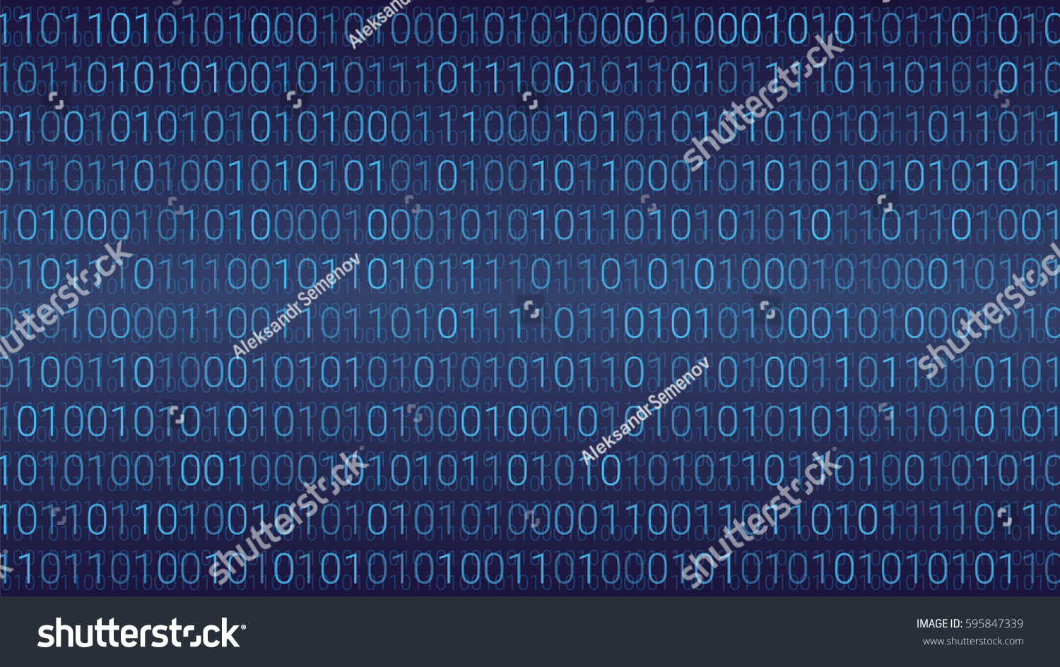 Abstract Technology Background Binary Computer Code Stock Vector ...