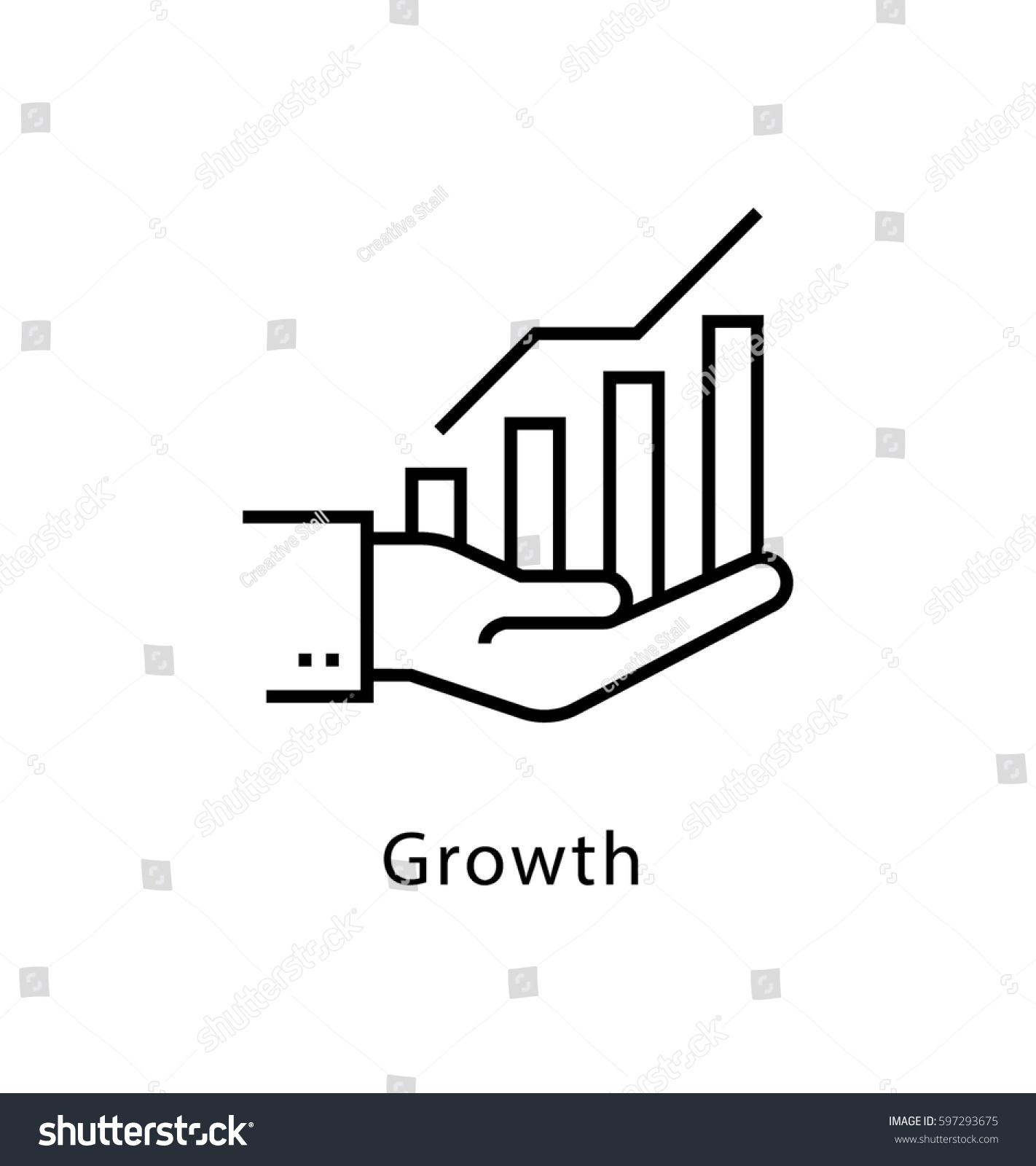 Growth Vector Line Icon Stock Vector (Royalty Free) 597293675 ... Growth Vector Line Icon Stock Vector (Royalty Free) 597293675 ...