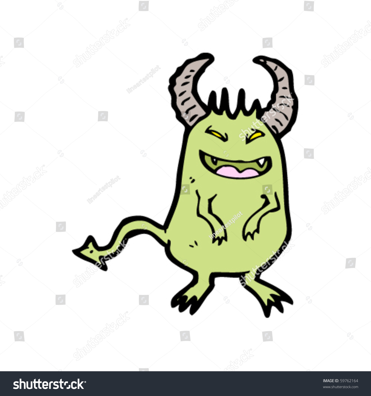 Little Devil Cartoon Stock Vector (Royalty Free) 59762164 | Shutterstock