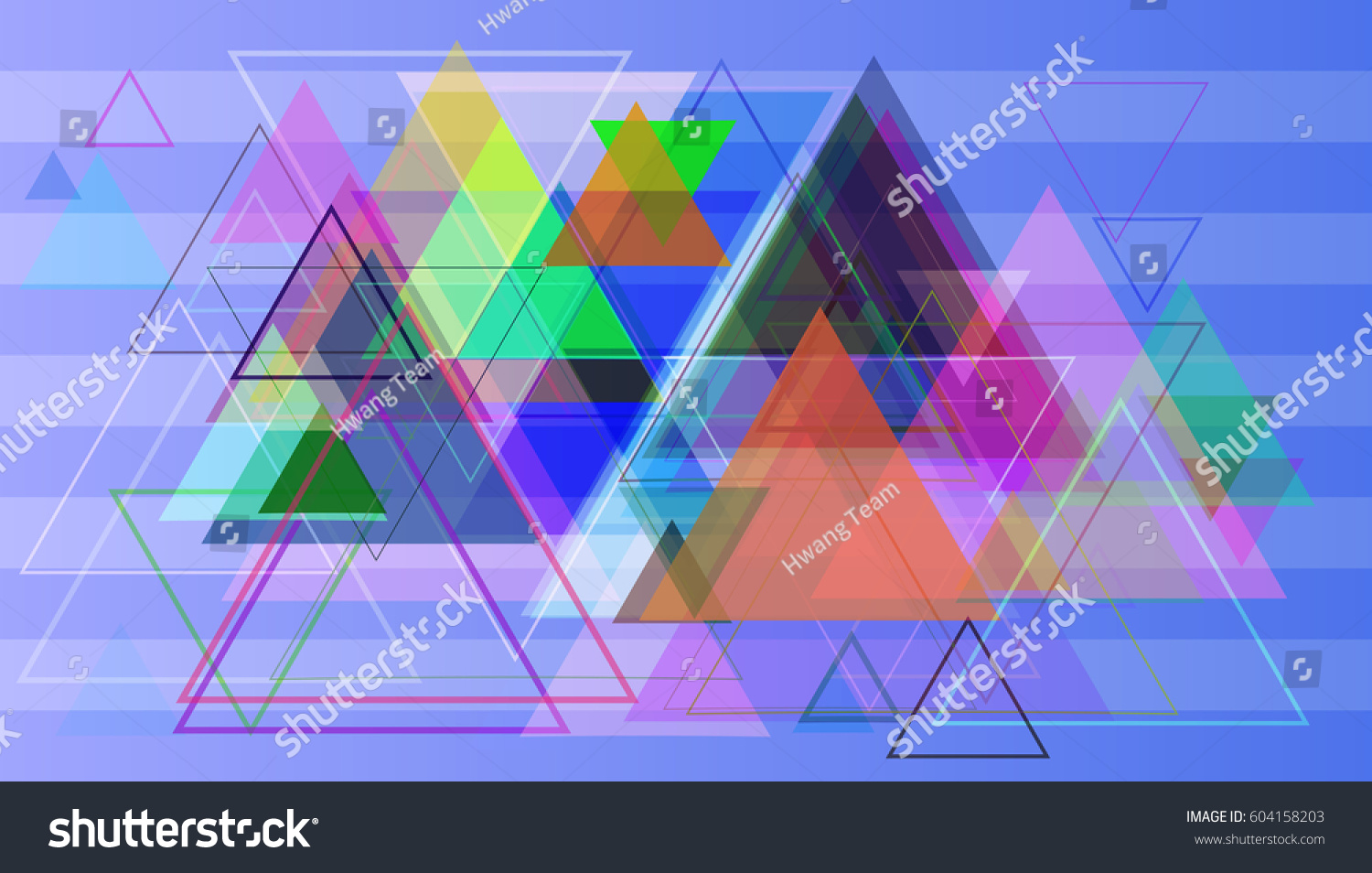 Triangles Pattern Vector Stock Vector (Royalty Free) 604158203 ...