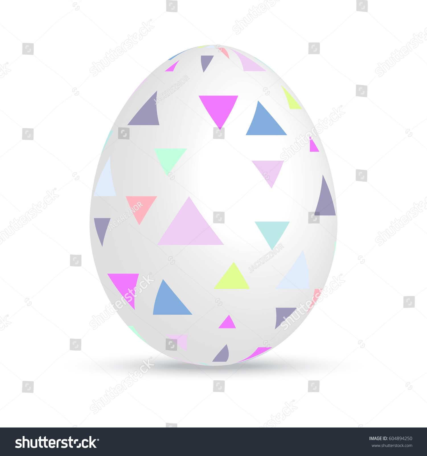 Vector Easter Egg Triangular Design Stock Vector (Royalty Free ...