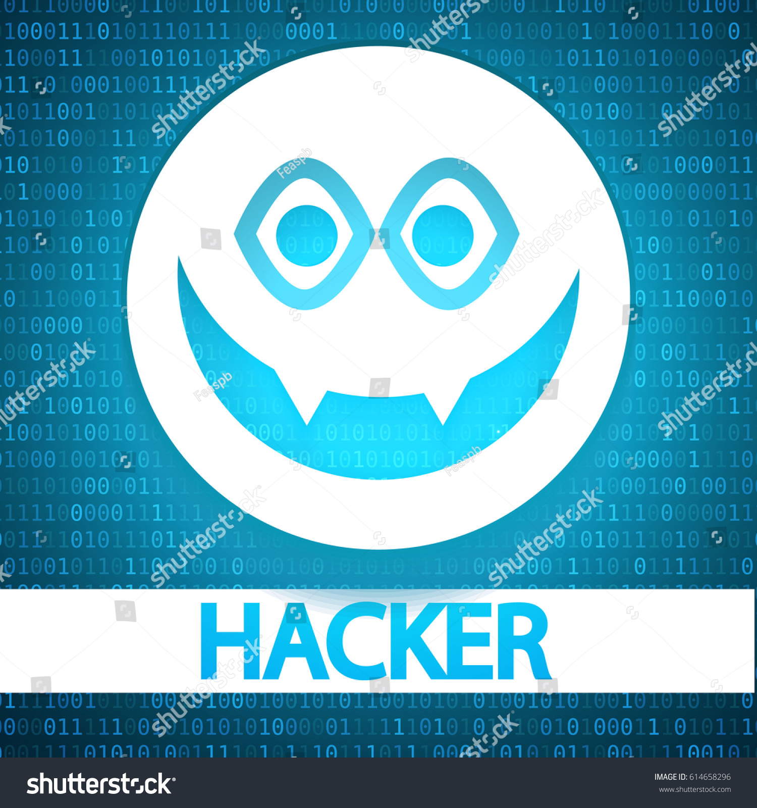 Hacker Attack Abstract Background Binary Code Stock Vector (Royalty ...
