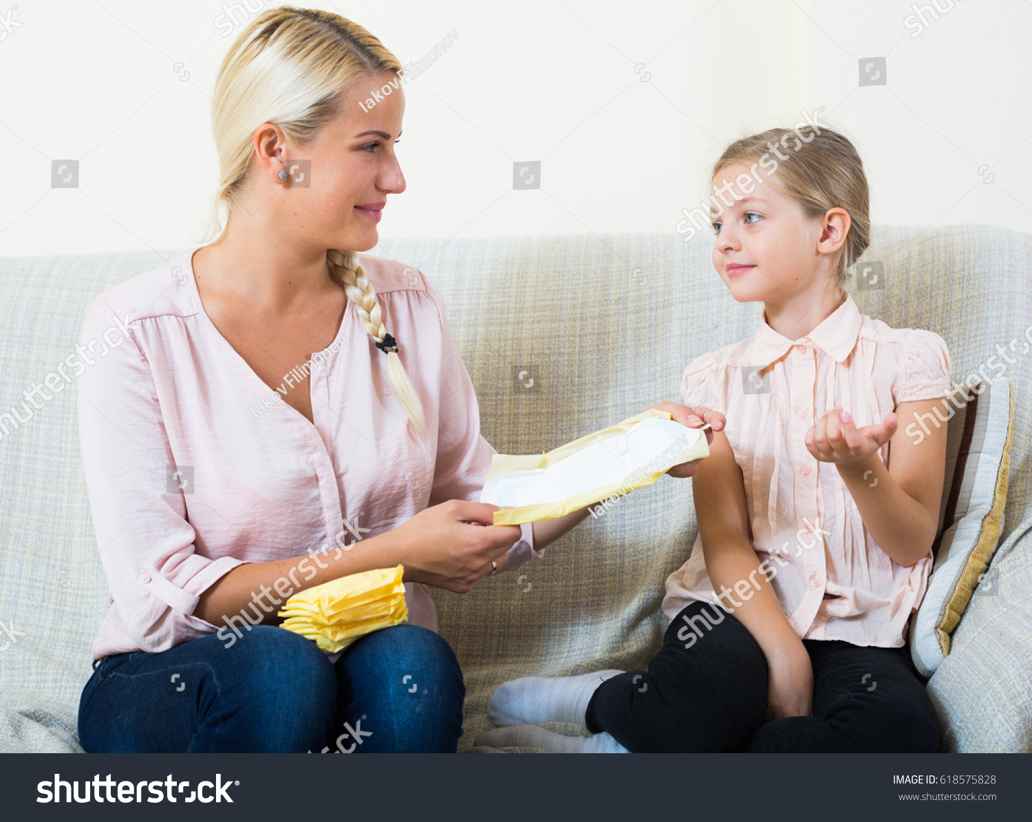 Confidential Conversation Between Mother Daughter About Stock Photo ... Confidential Conversation Between Mother Daughter About Stock Photo ...