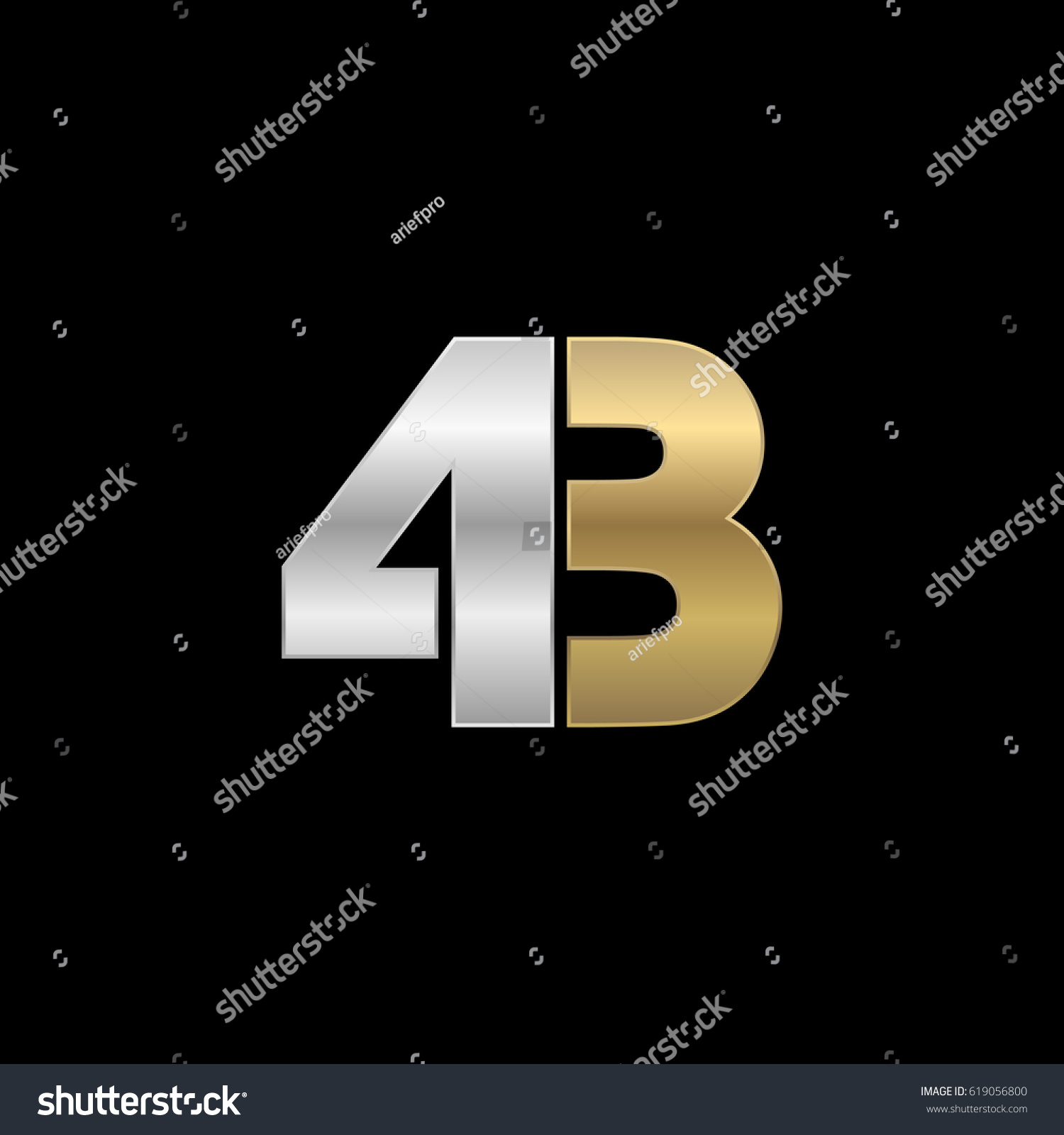Initial Logo Combining Letter Number B Stock Vector (Royalty Free ... Initial Logo Combining Letter Number B Stock Vector (Royalty Free ...
