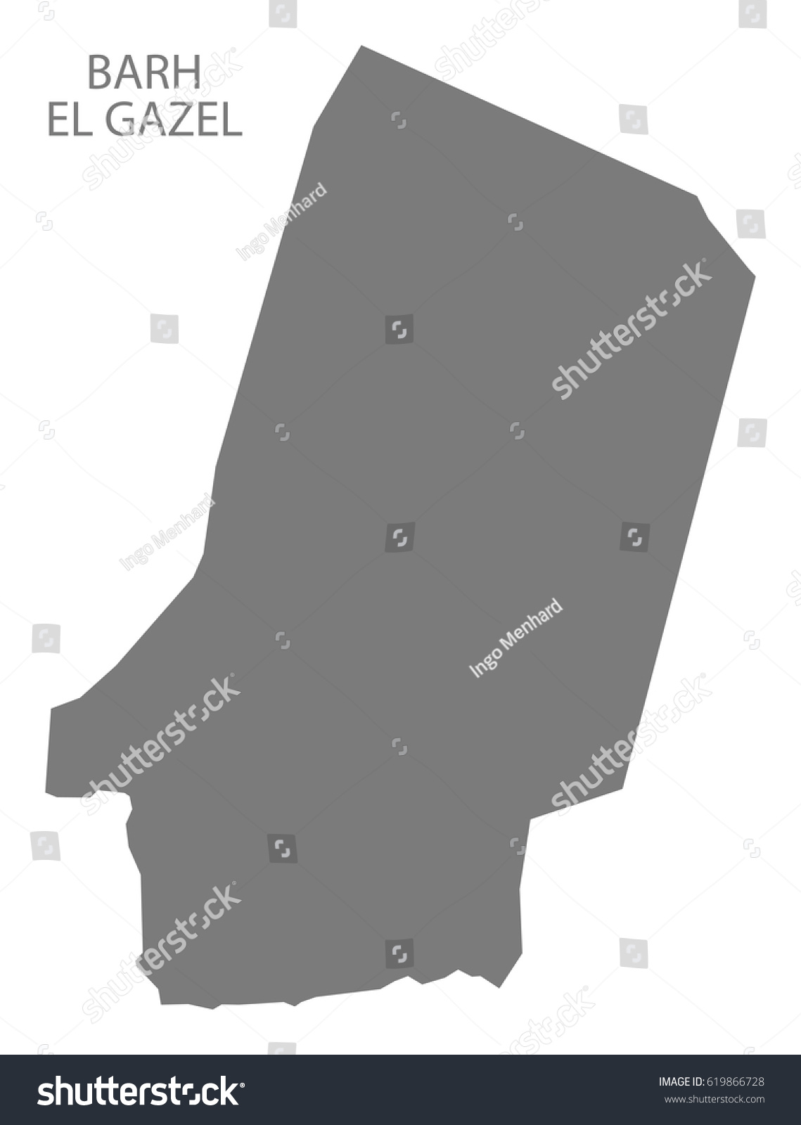 Barh El Gazel Chad Region Map Stock Vector (Royalty Free) 619866728 ... Barh El Gazel Chad Region Map Stock Vector (Royalty Free) 619866728 ...