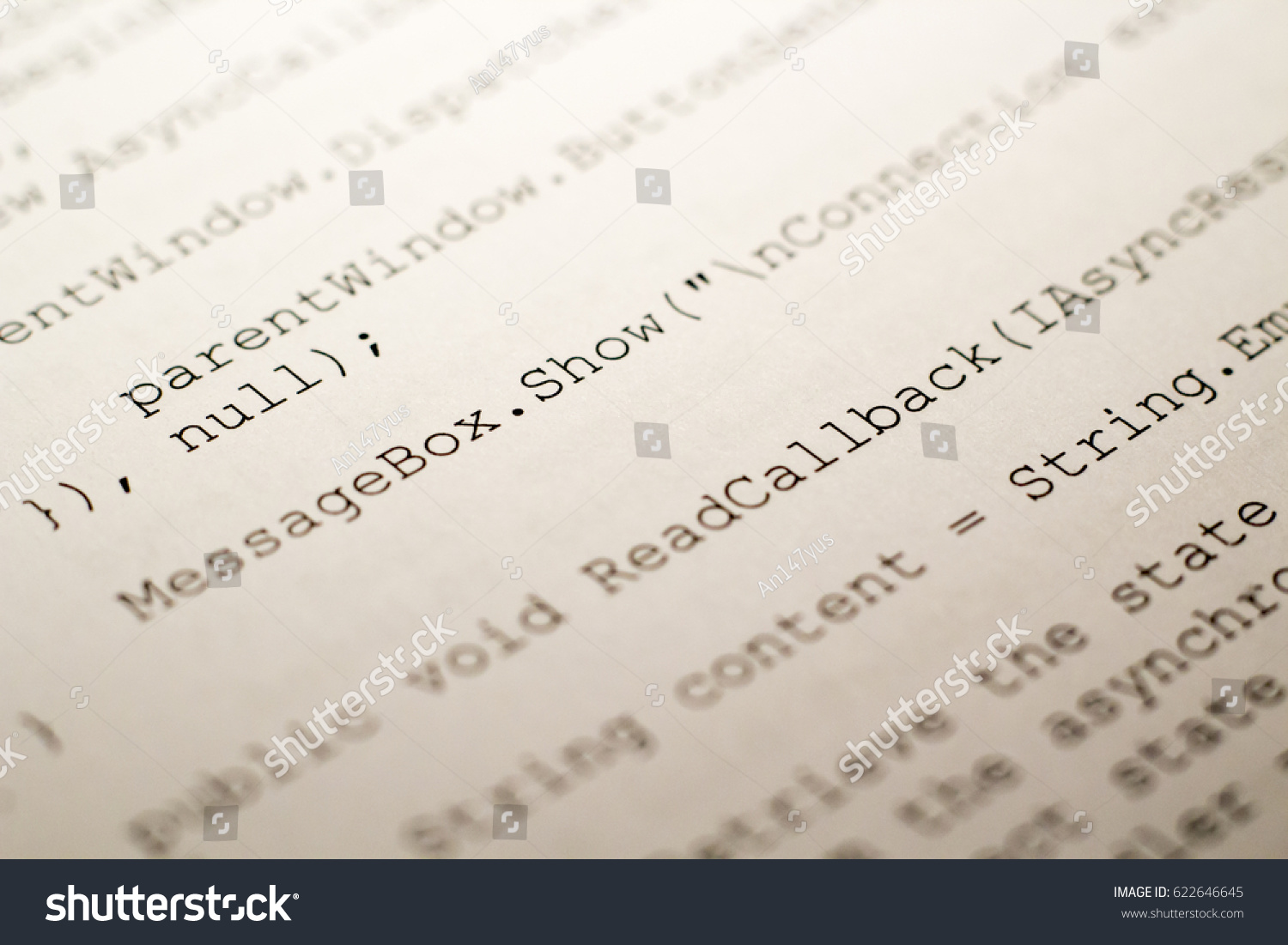 Software Development Csharp C Net Code 스톡 사진 622646645 | Shutterstock