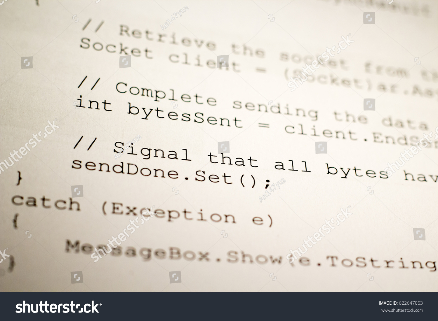 Software Development Csharp C Net Code Stock Photo 622647053 | Shutterstock