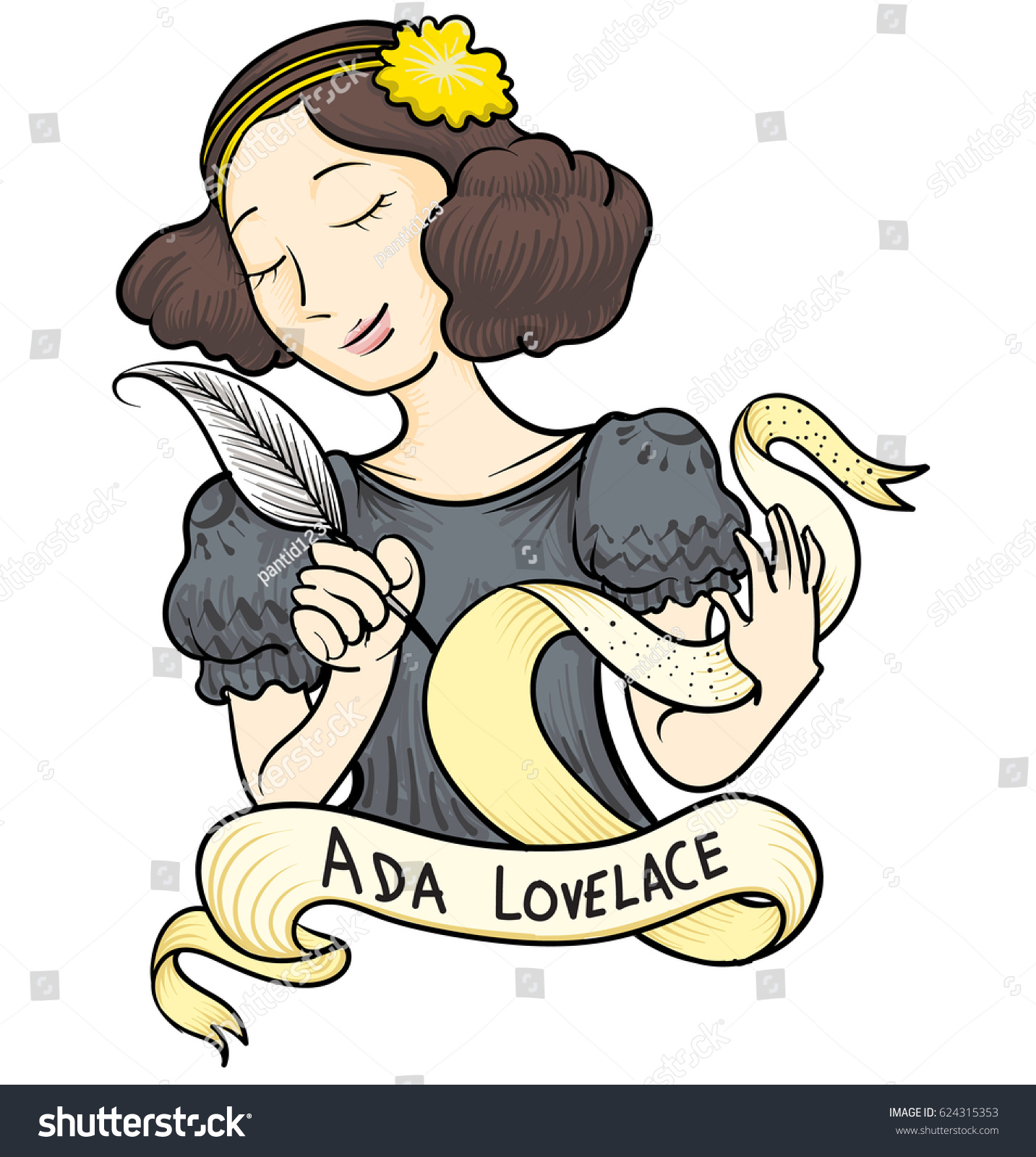 Ada Lovelace Vector Style Stock Vector (Royalty Free) 624315353 ... Ada Lovelace Vector Style Stock Vector (Royalty Free) 624315353 ...