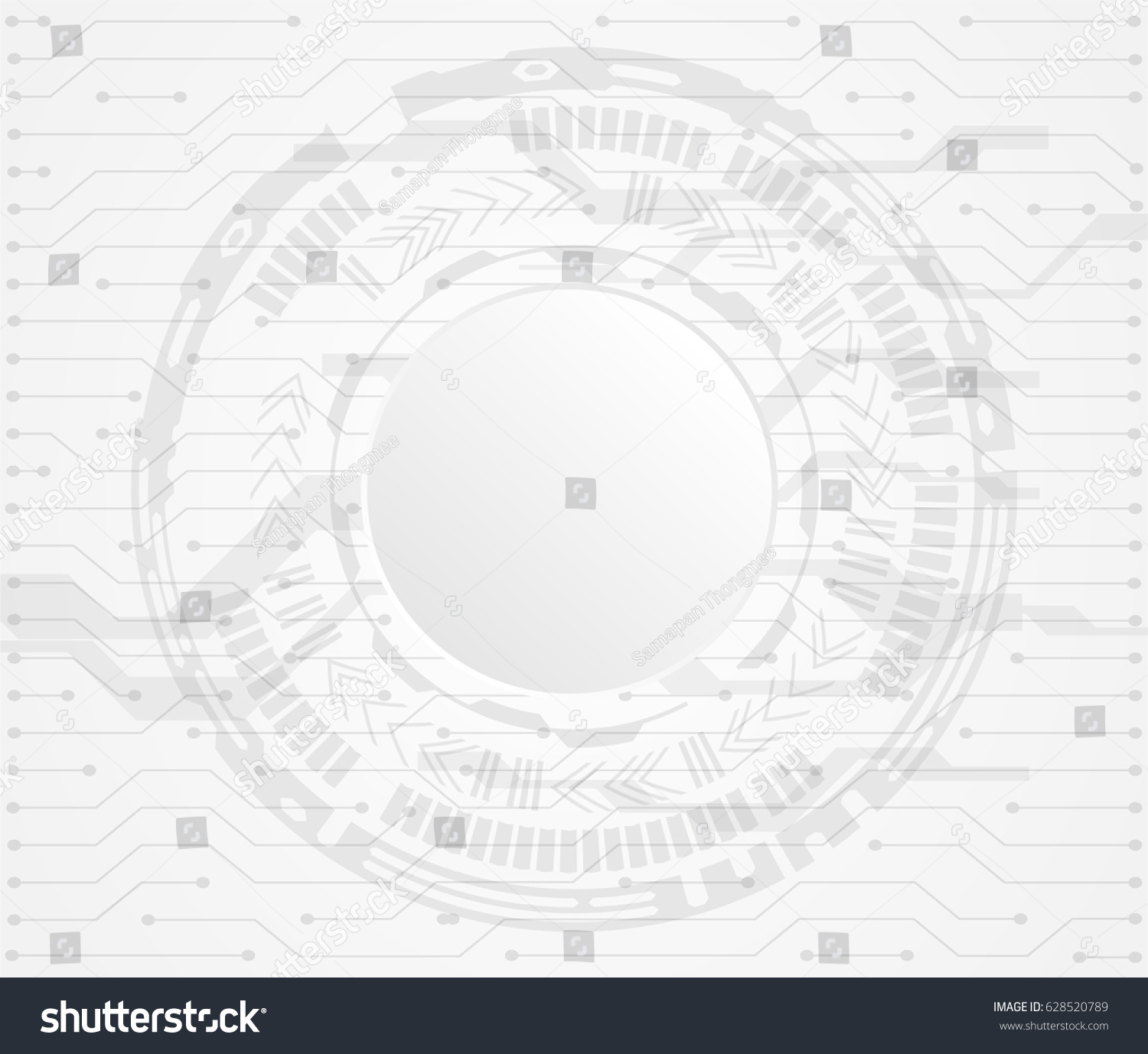 Abstract White Technology Background Stock Vector (royalty Free