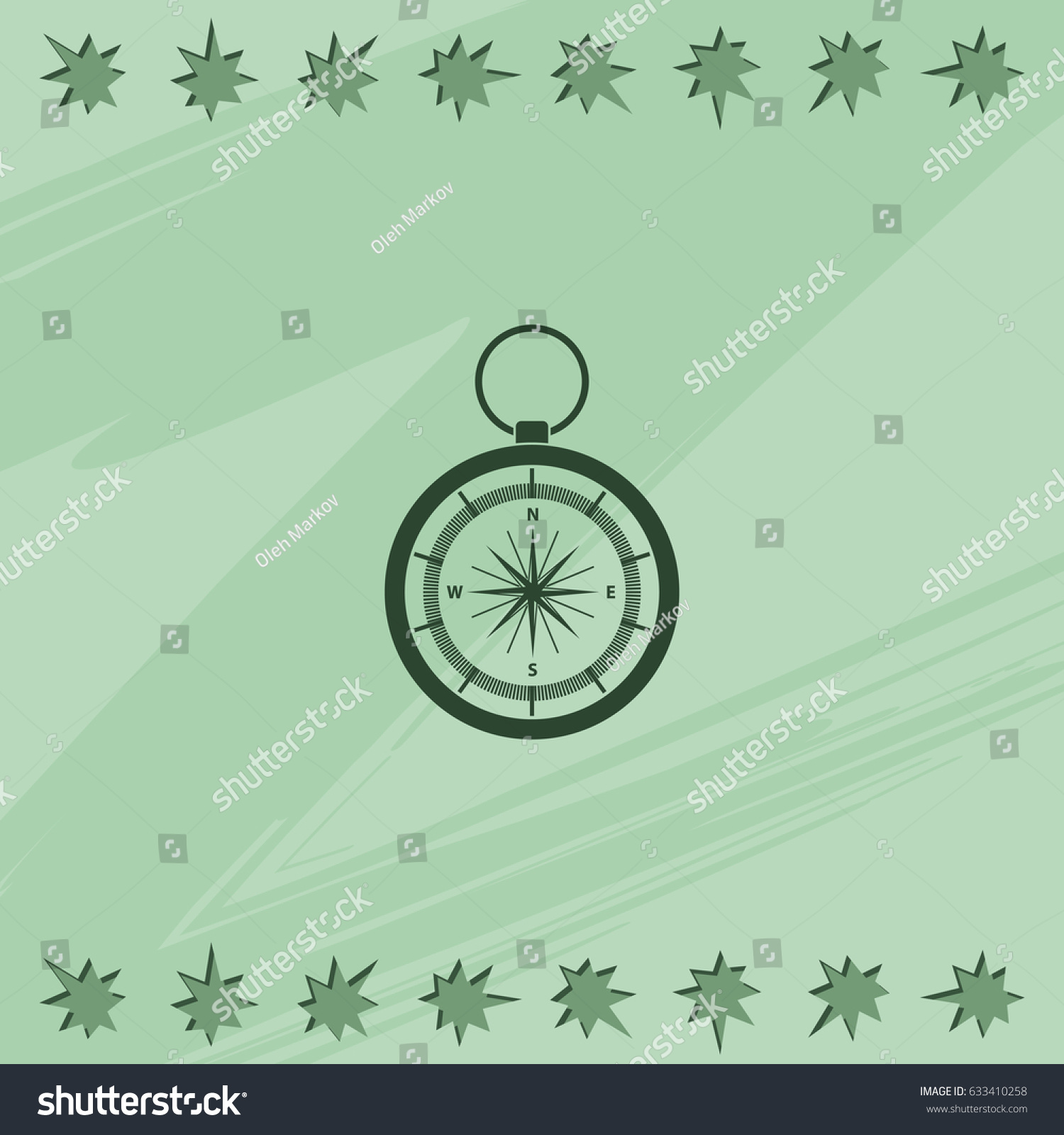 Vintage Compass Illustration Stock Vector Royalty Free 633410258 Shutterstock
