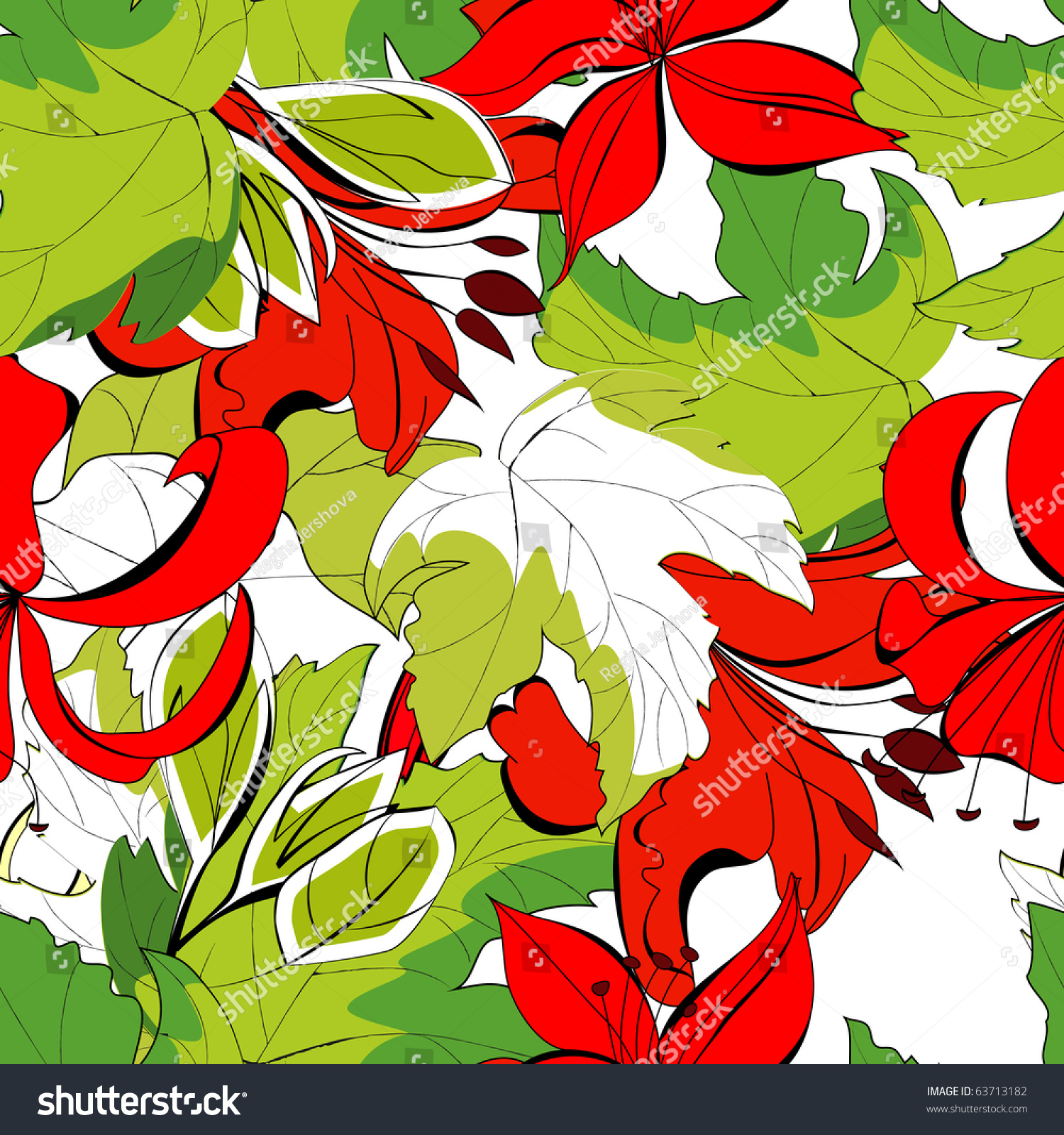 Colorful Seamless Wallpaper Stock Vector (Royalty Free) 63713182 ...