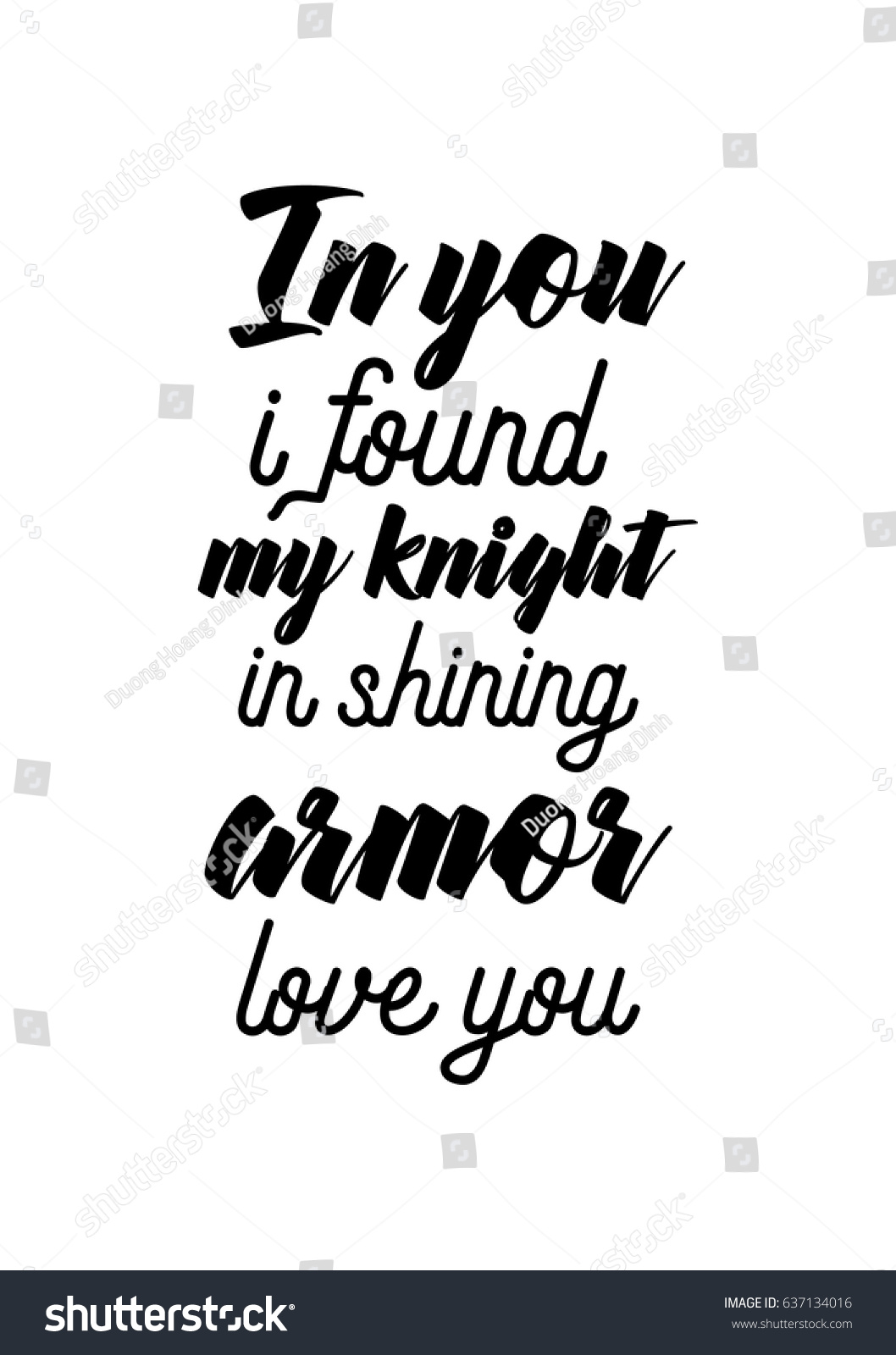 Handwritten Lettering Positive Quote About Love Stock Vector Royalty