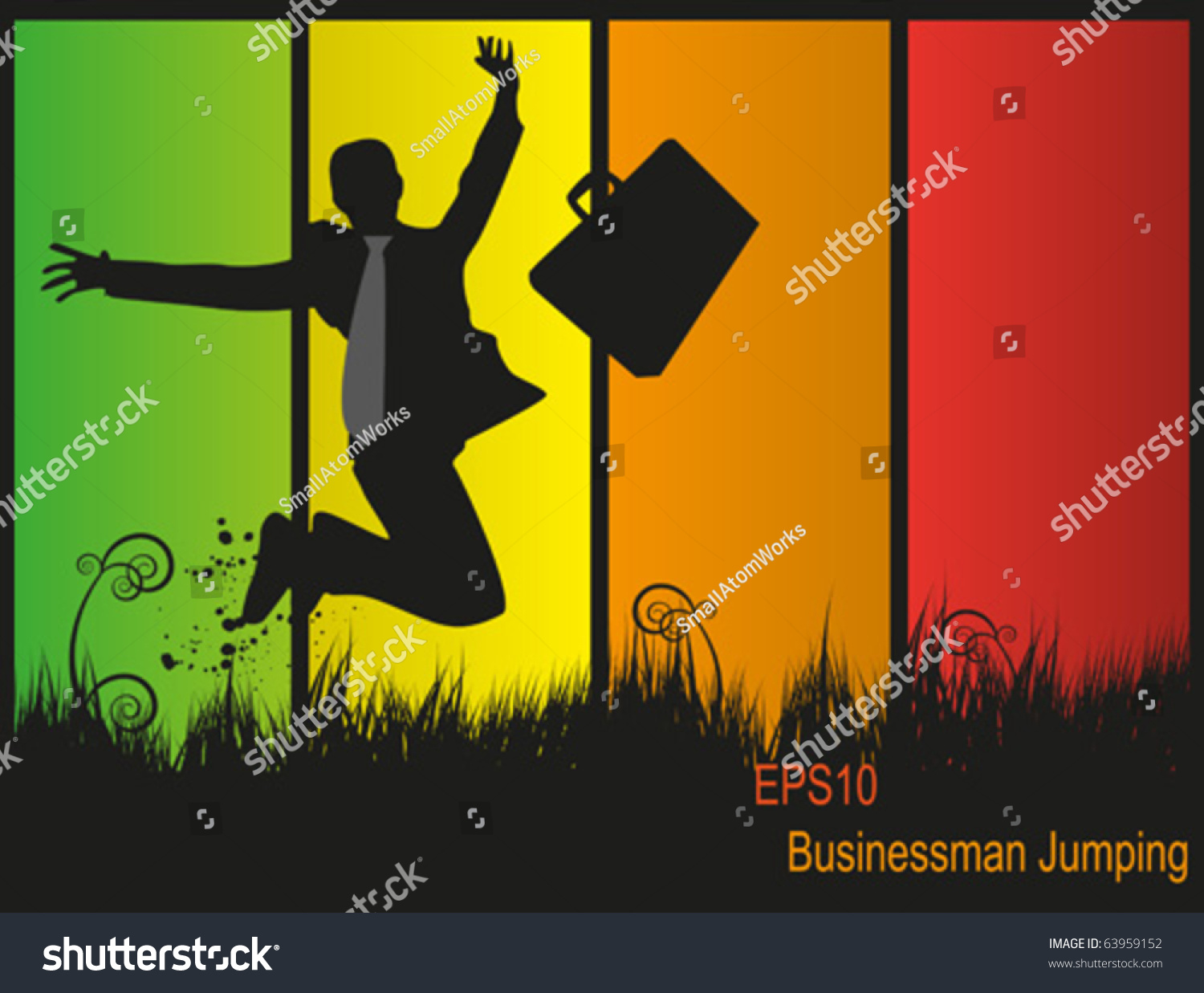 Succesfull Businessman Jumping Field Fully Vector Stock Vector (Royalty ... Succesfull Businessman Jumping Field Fully Vector Stock Vector (Royalty ...