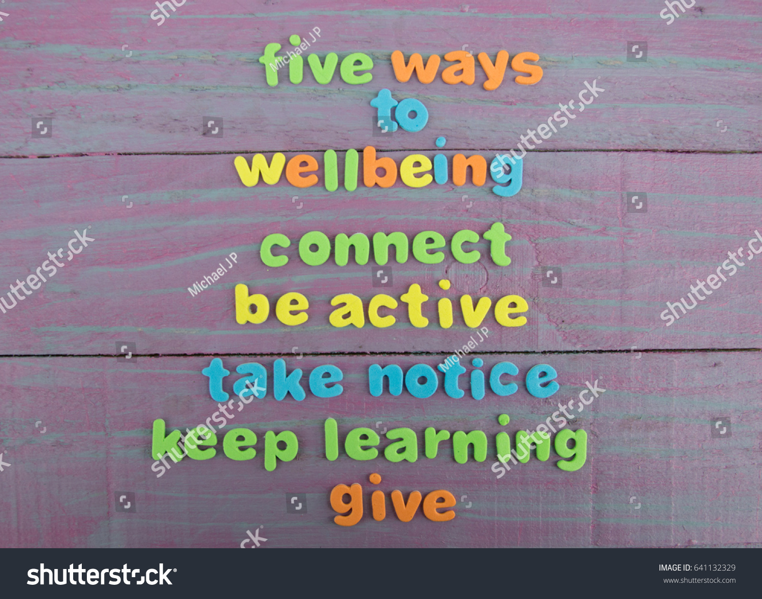 Five Ways Wellbeing Stock Photo 641132329 | Shutterstock Five Ways Wellbeing Stock Photo 641132329 | Shutterstock