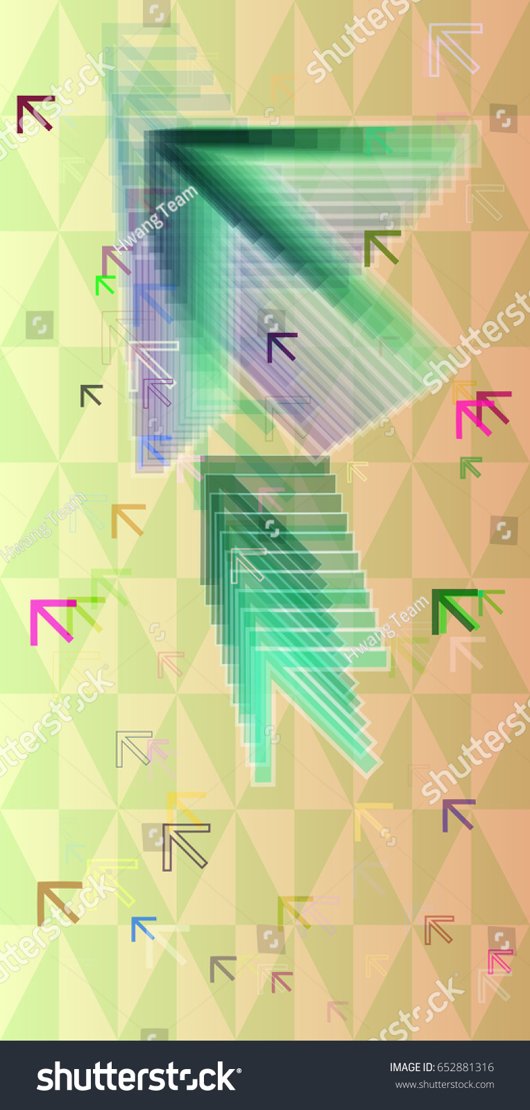 Direction Pattern Vector Stock Vector (Royalty Free) 652881316 ...