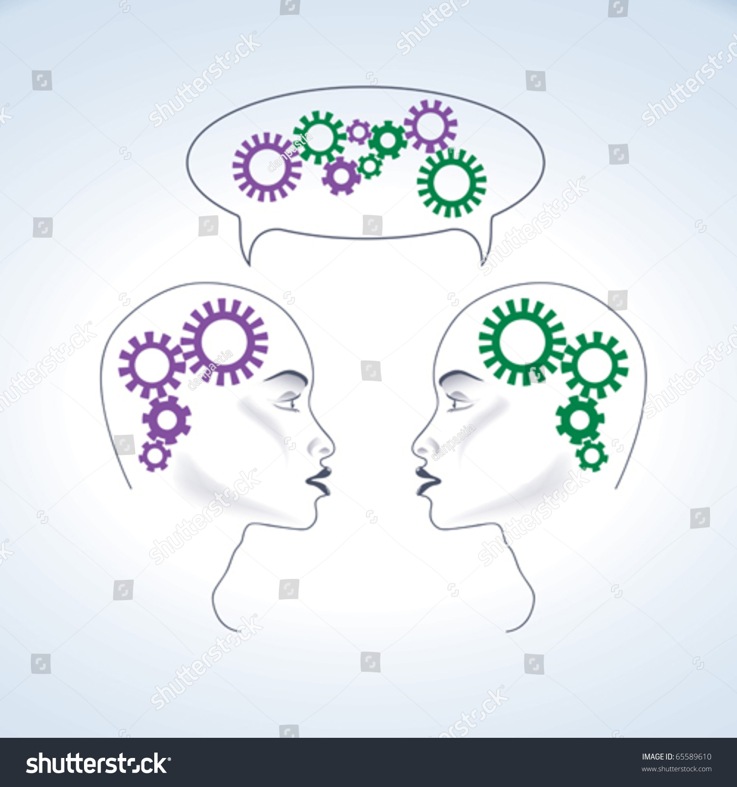 Two Heads Better Than One Stock Vector (Royalty Free) 65589610 ... Two Heads Better Than One Stock Vector (Royalty Free) 65589610 ...