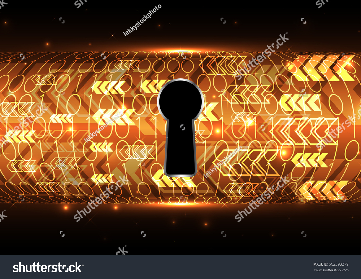 Technology Digital Future Abstract Cyber Security Stock Vector Royalty Free 662398279