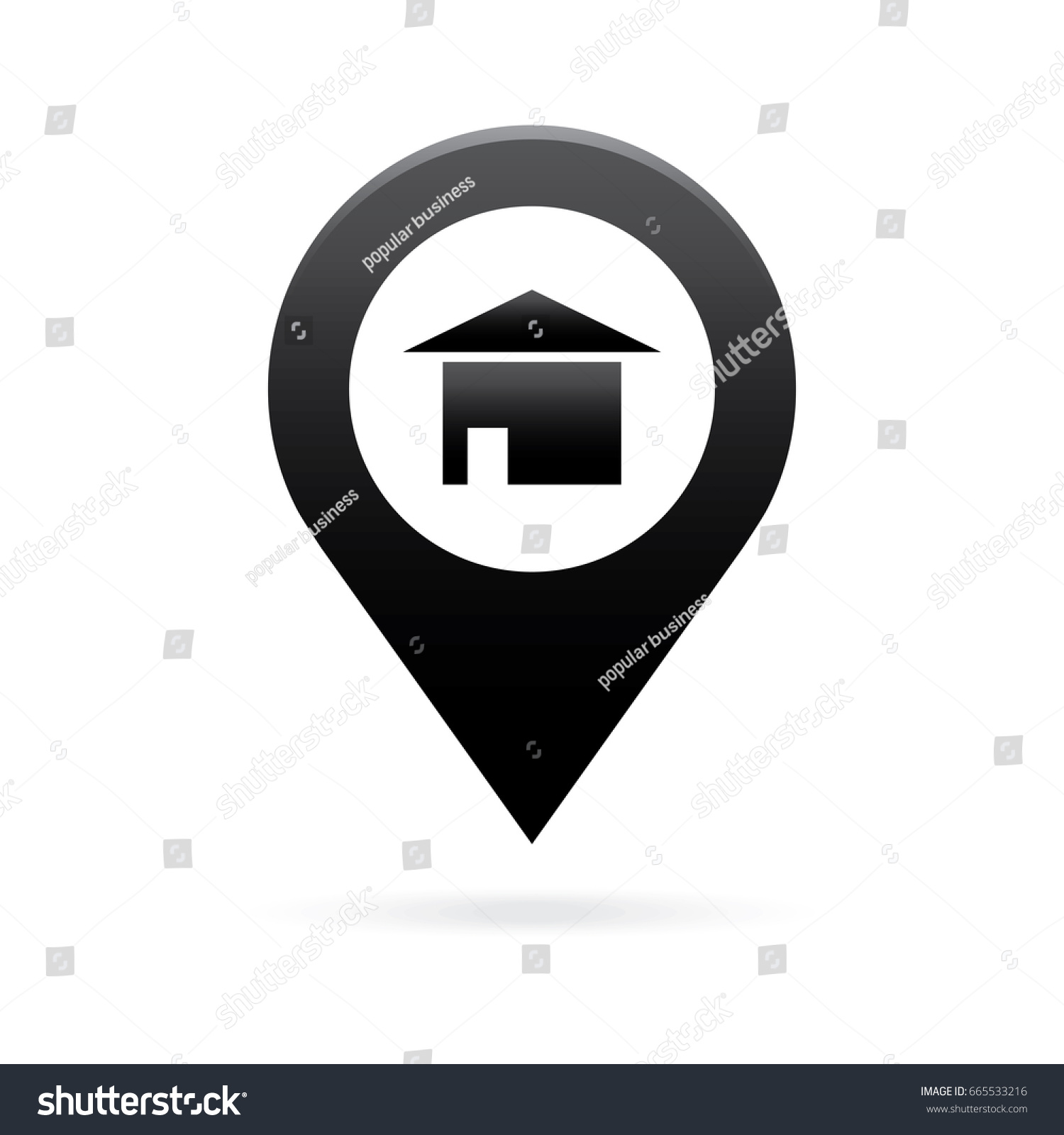 Home House Map Pointer Icon Marker: vector de stock (libre de regalías ... Home House Map Pointer Icon Marker: vector de stock (libre de regalías ...